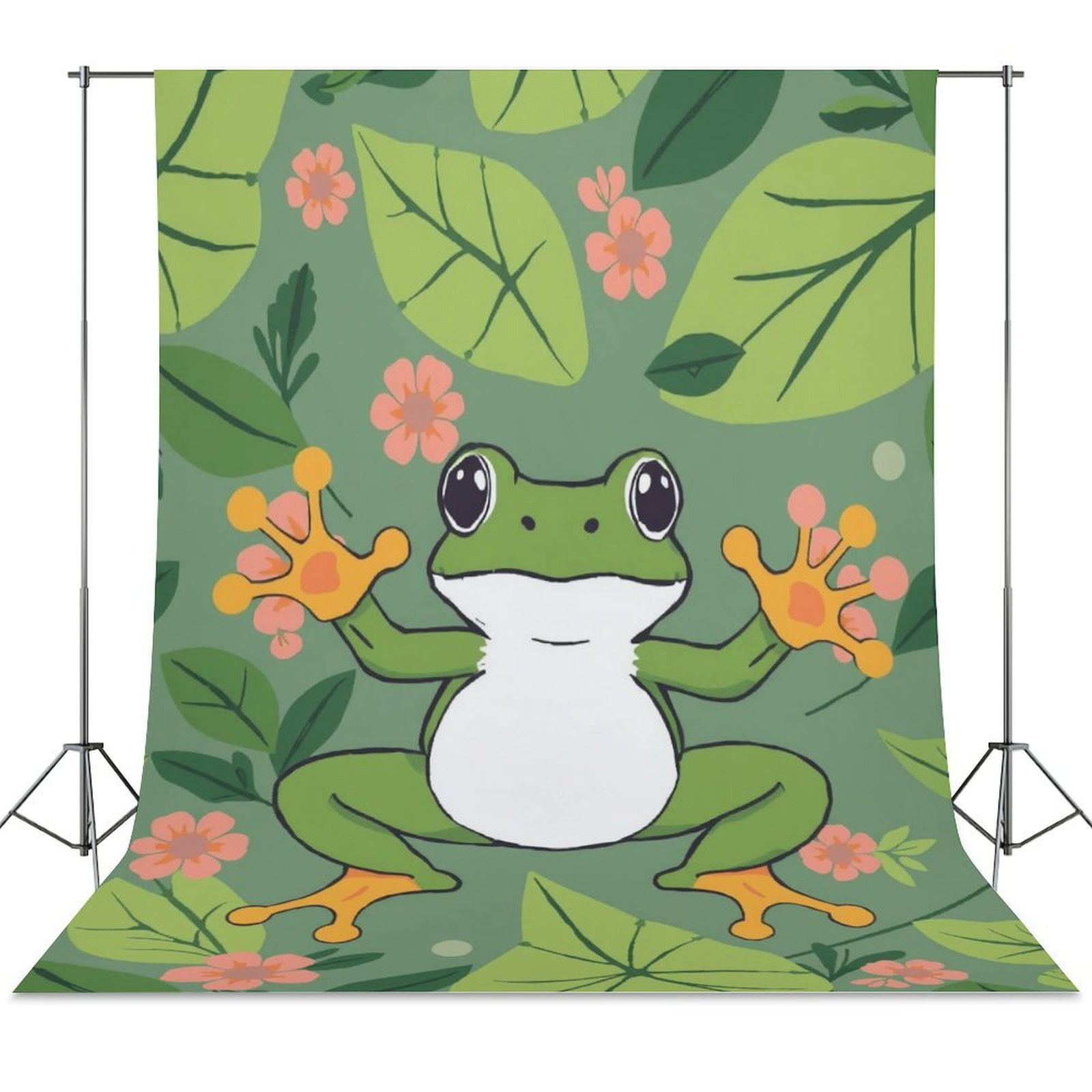 Backdrop Background for Cartoon Frog Photography Photo Booth Backdrop ...