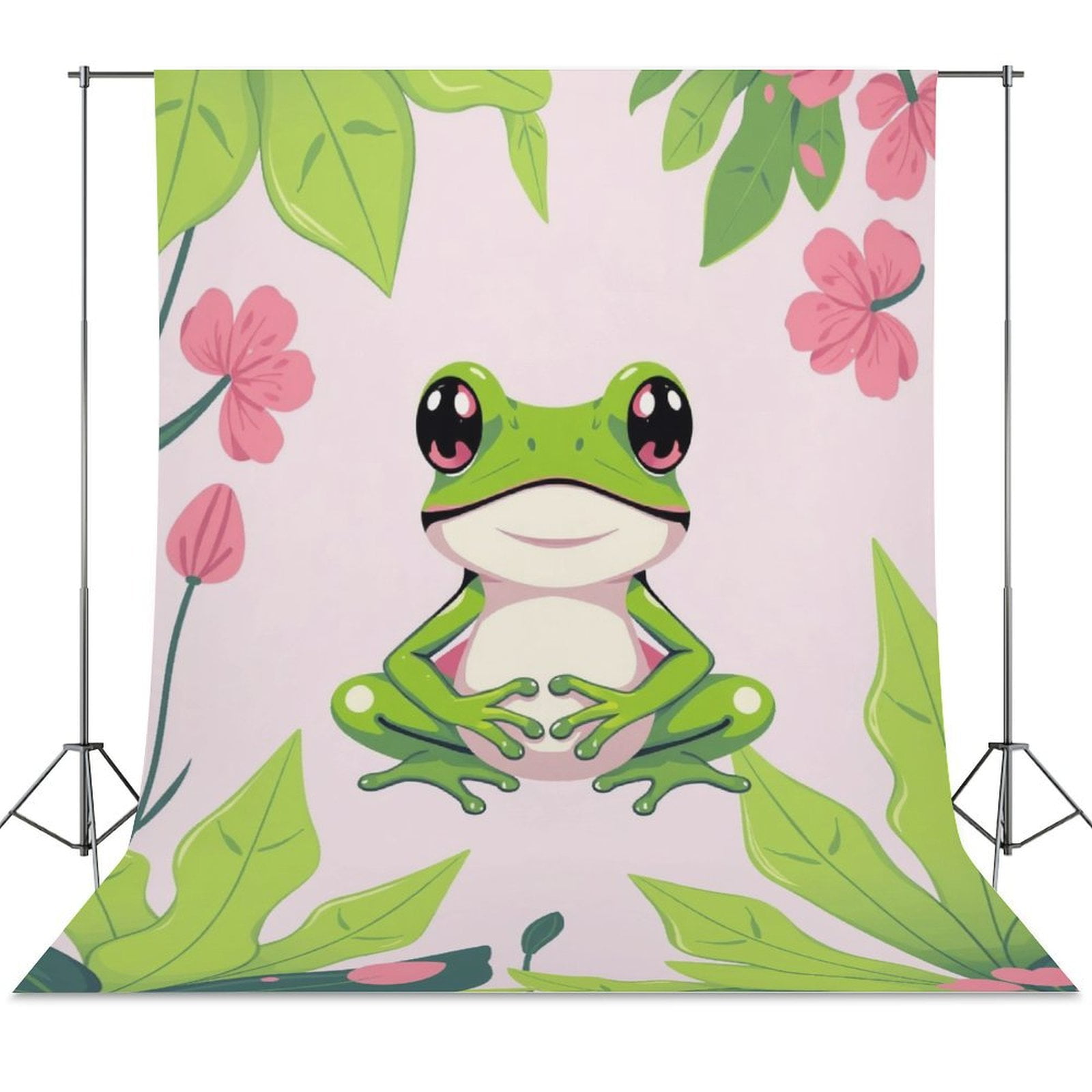 Backdrop Background for Cartoon Frog Photography Photo Booth Backdrop ...
