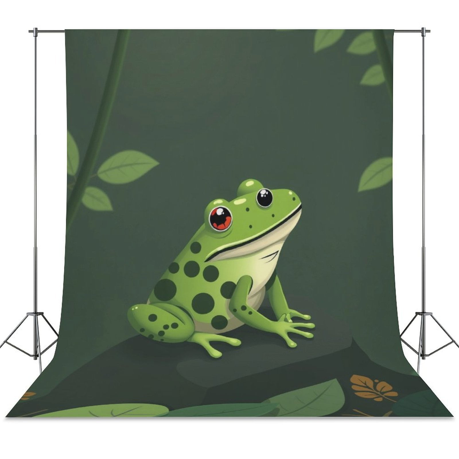 Backdrop Background for Cartoon Frog Photography Photo Booth Backdrop ...