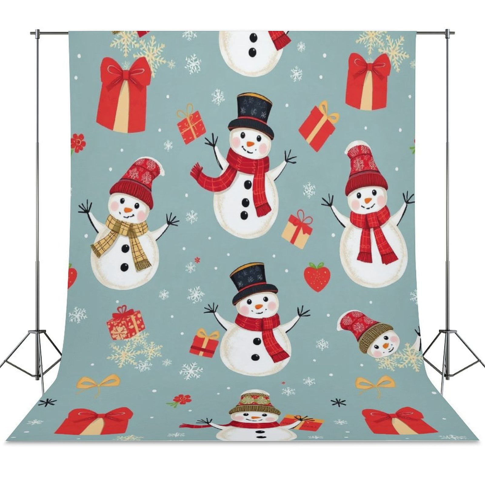 Backdrop Background for Christmas Snowman Pattern Photography Photo ...