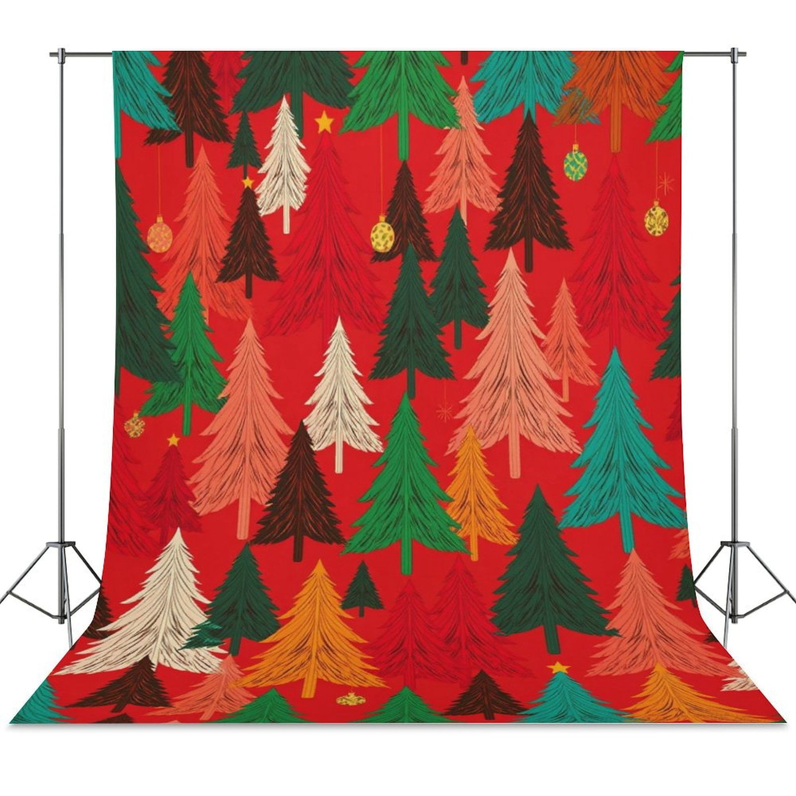 Backdrop Background for Christmas Tree Pattern Photography Photo Booth ...