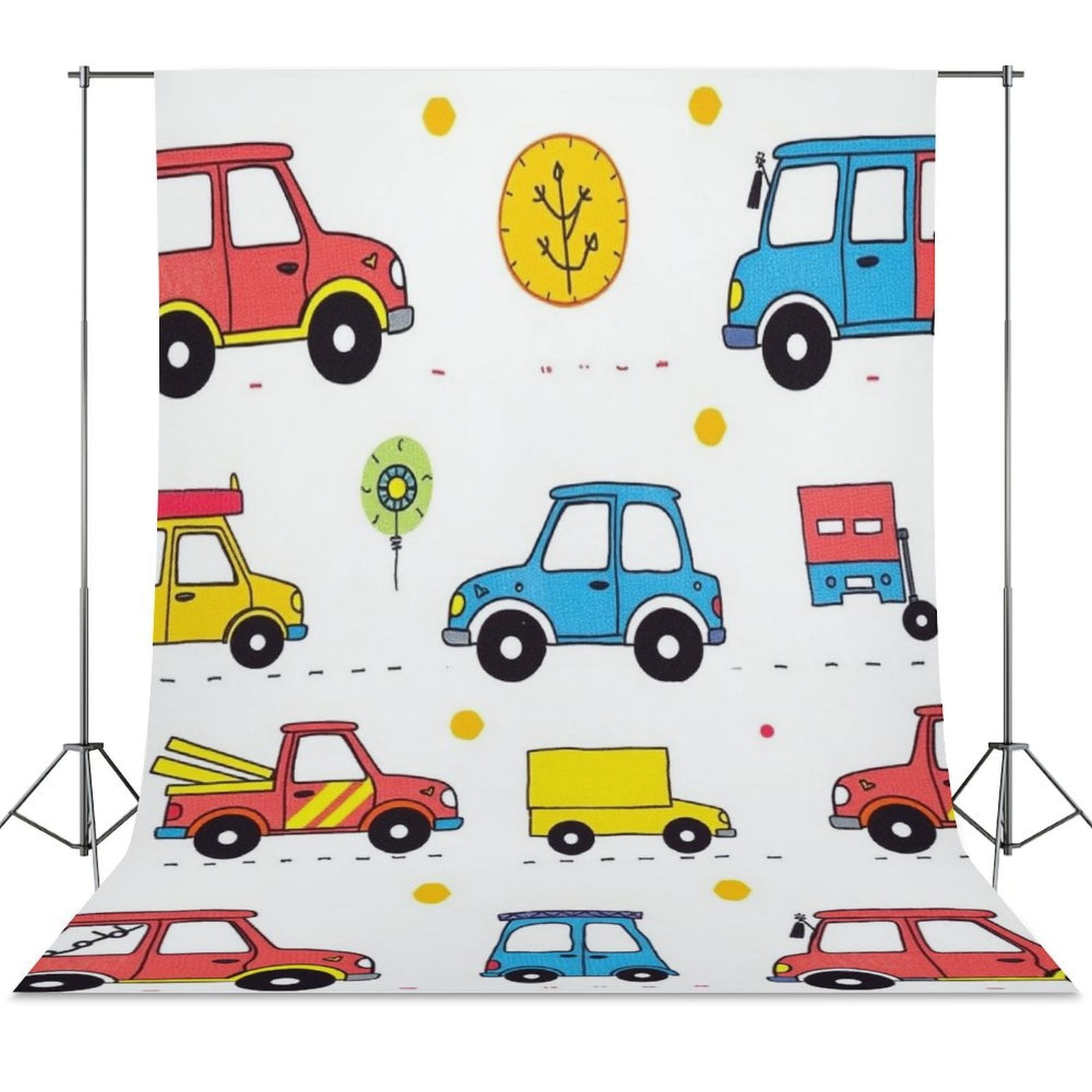 Backdrop Background for Colorful Car Pattern Photography Photo Booth ...