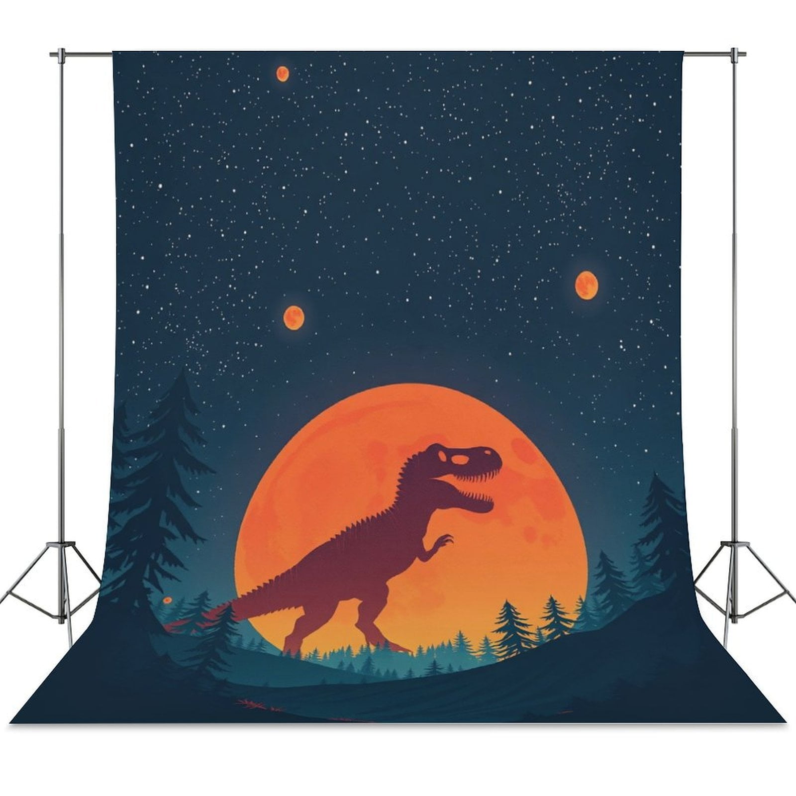 Backdrop Background for Dinosaur Moon Landscape Art Photography Photo ...