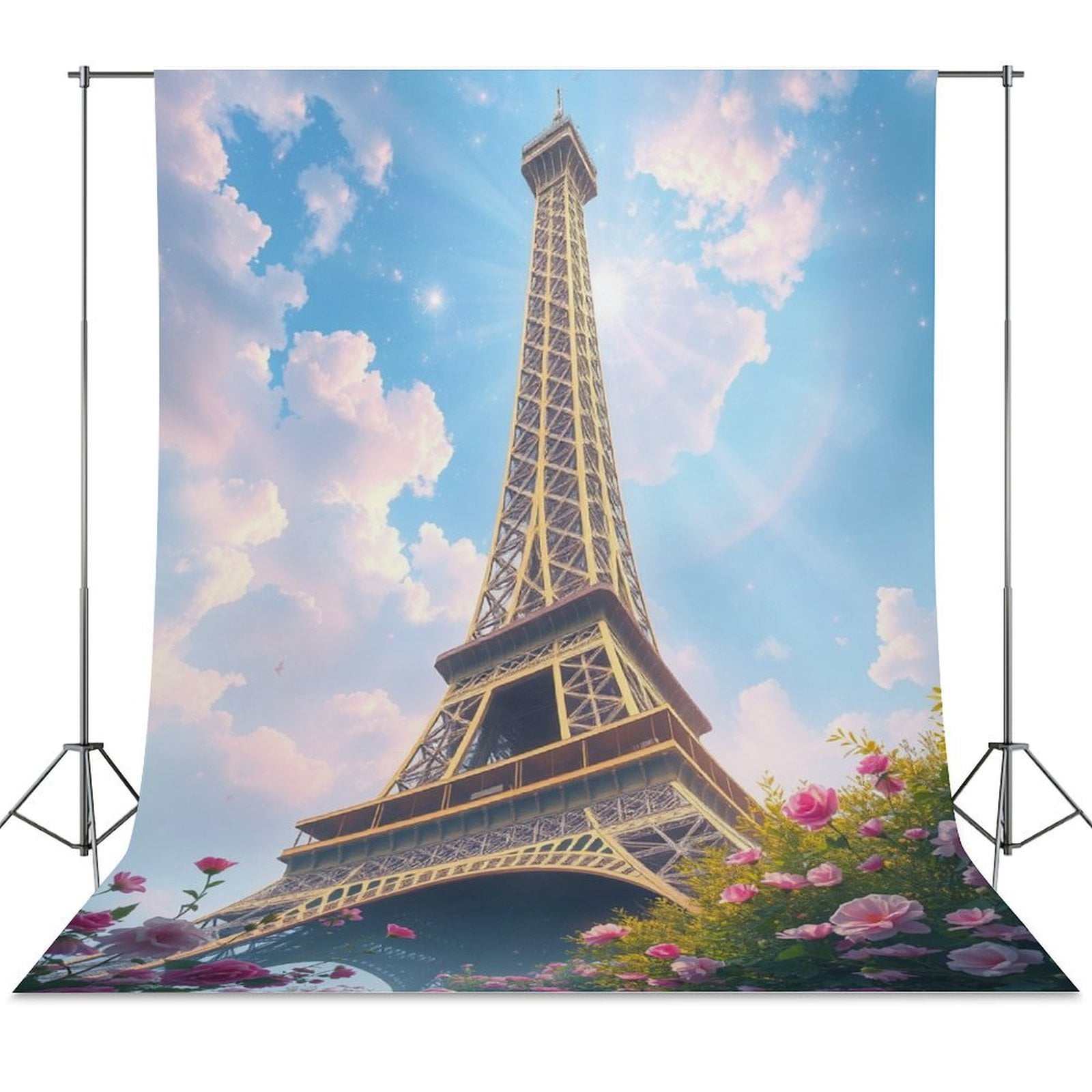 Backdrop Background for Eiffel Tower Photography Photo Booth Backdrop ...