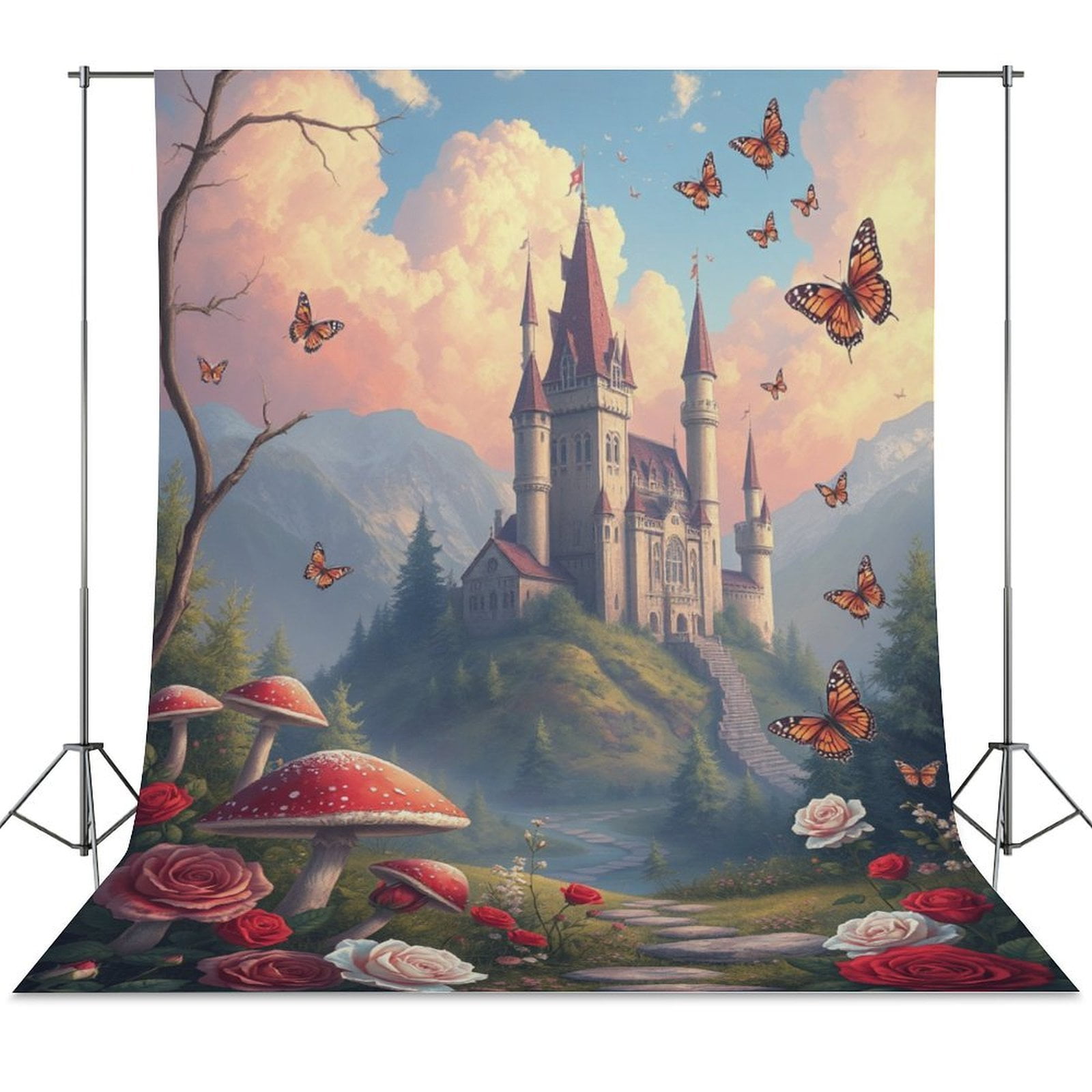 Backdrop Background for Fairytale Castle Scene Photography Photo Booth ...