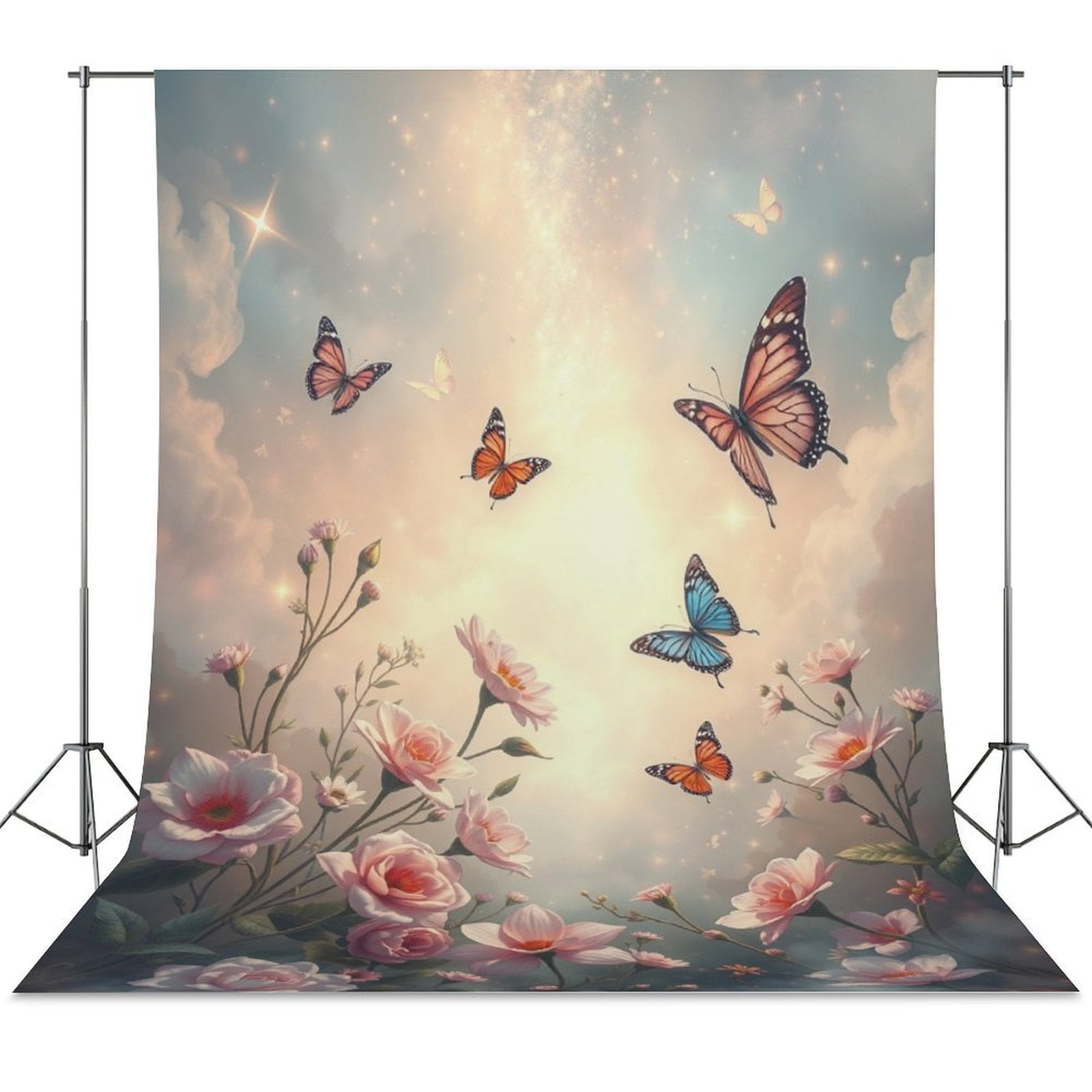 Backdrop Background for Floral Butterfly Heaven Photography Photo Booth ...
