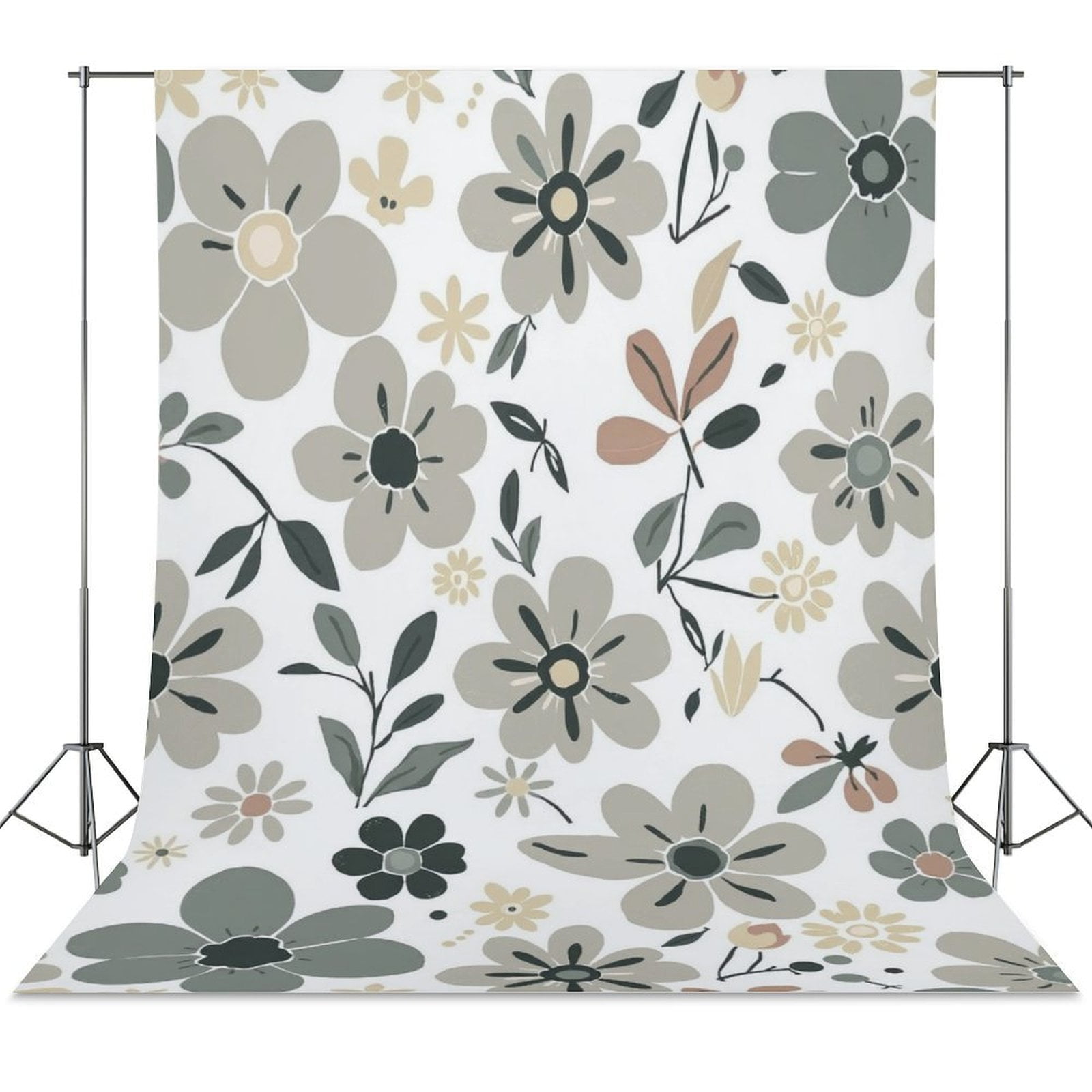 Backdrop Background for Floral Seamless Pattern Photography Photo Booth Backdrop for Photoshoot ...