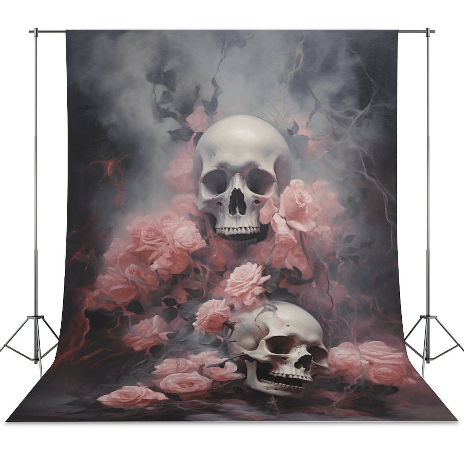 Backdrop Background for Flower Cluster Skull Photography Photo Booth ...