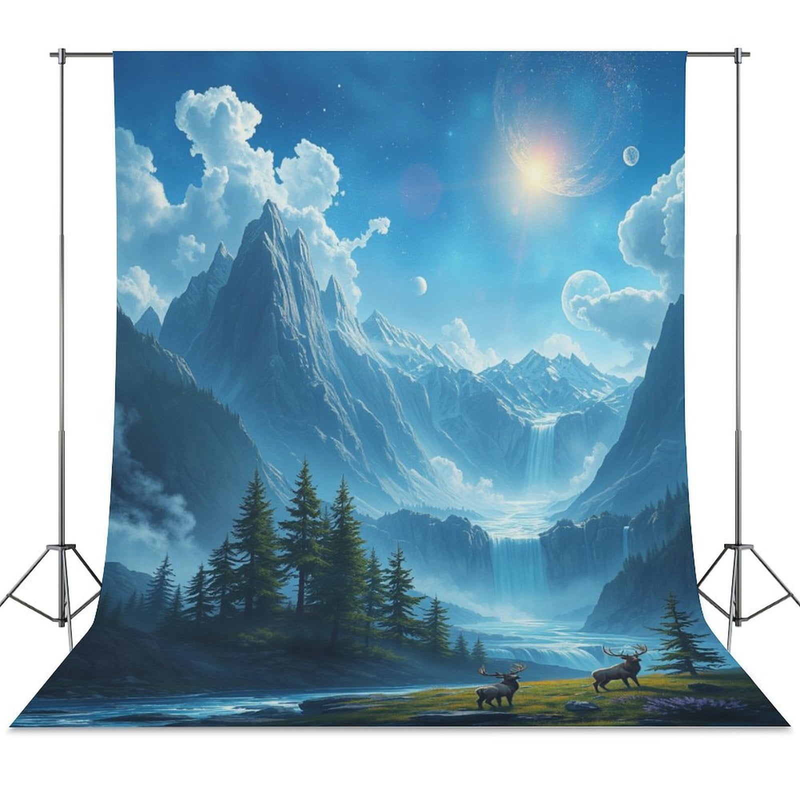 Backdrop Background for Forest Waterfalls Photography Photo Booth ...