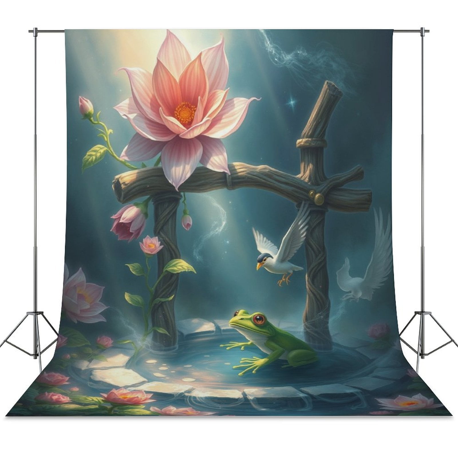 Backdrop Background for Frog in The Pond Photography Photo Booth ...