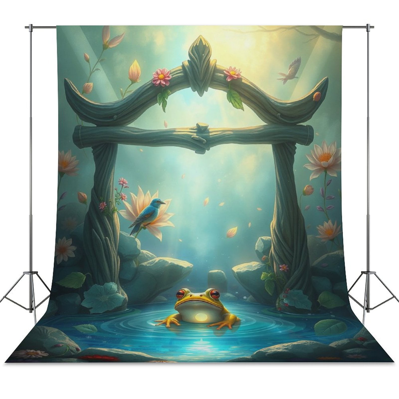 Backdrop Background for Frog in The Pond Photography Photo Booth ...