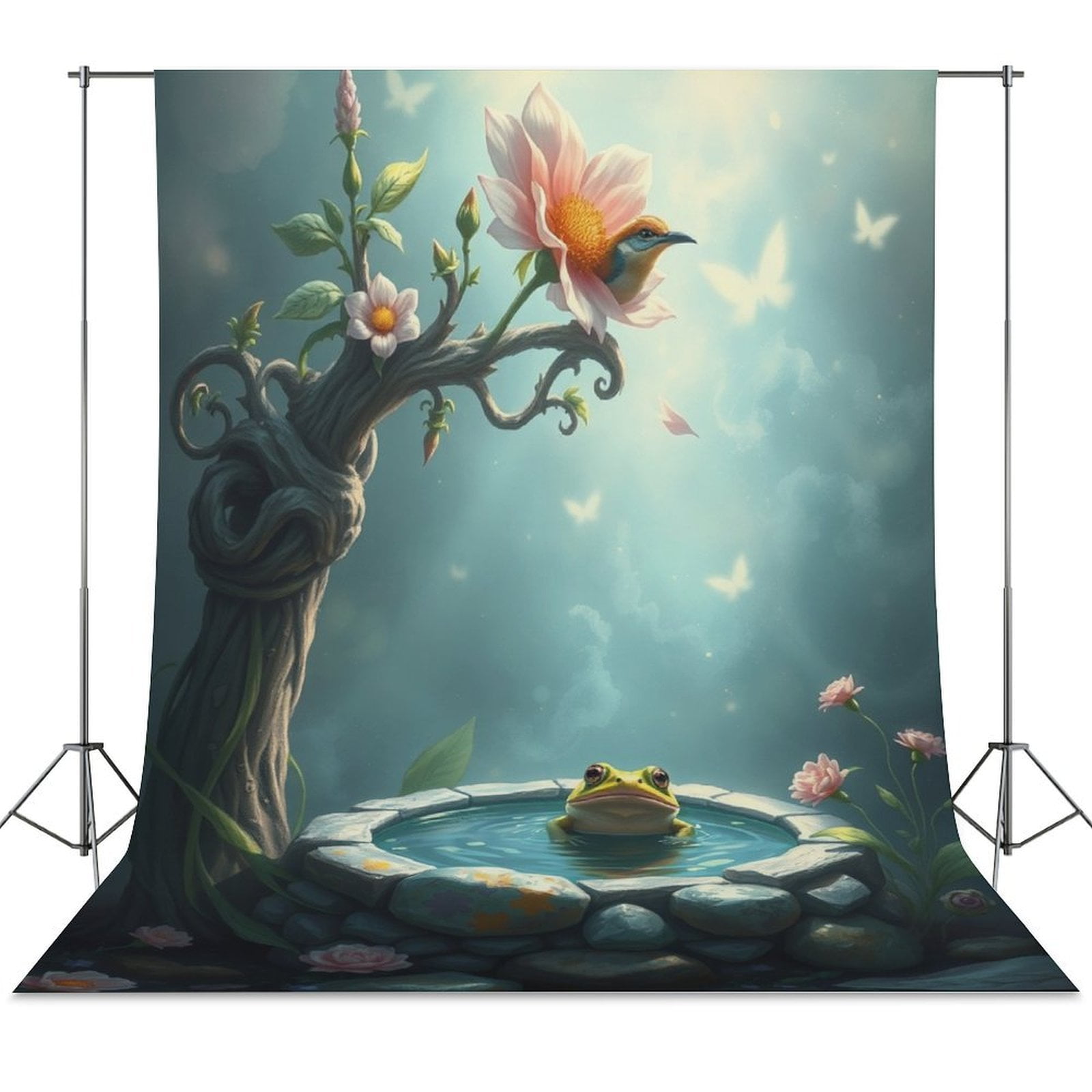 Backdrop Background for Frog in The Pond Photography Photo Booth ...