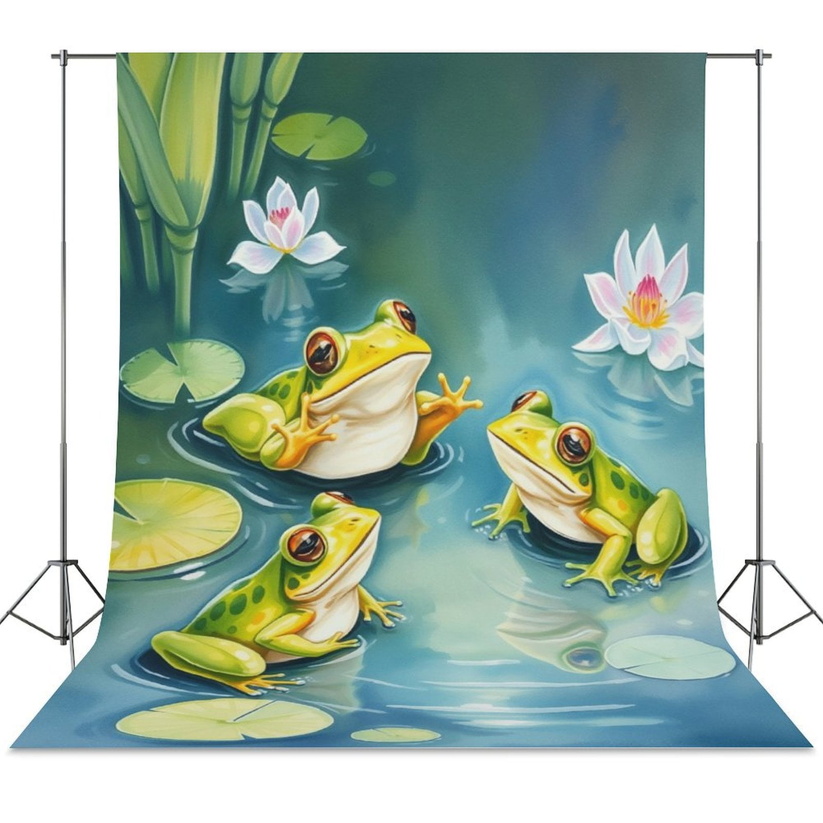 Backdrop Background for Frog in The Pond Photography Photo Booth ...