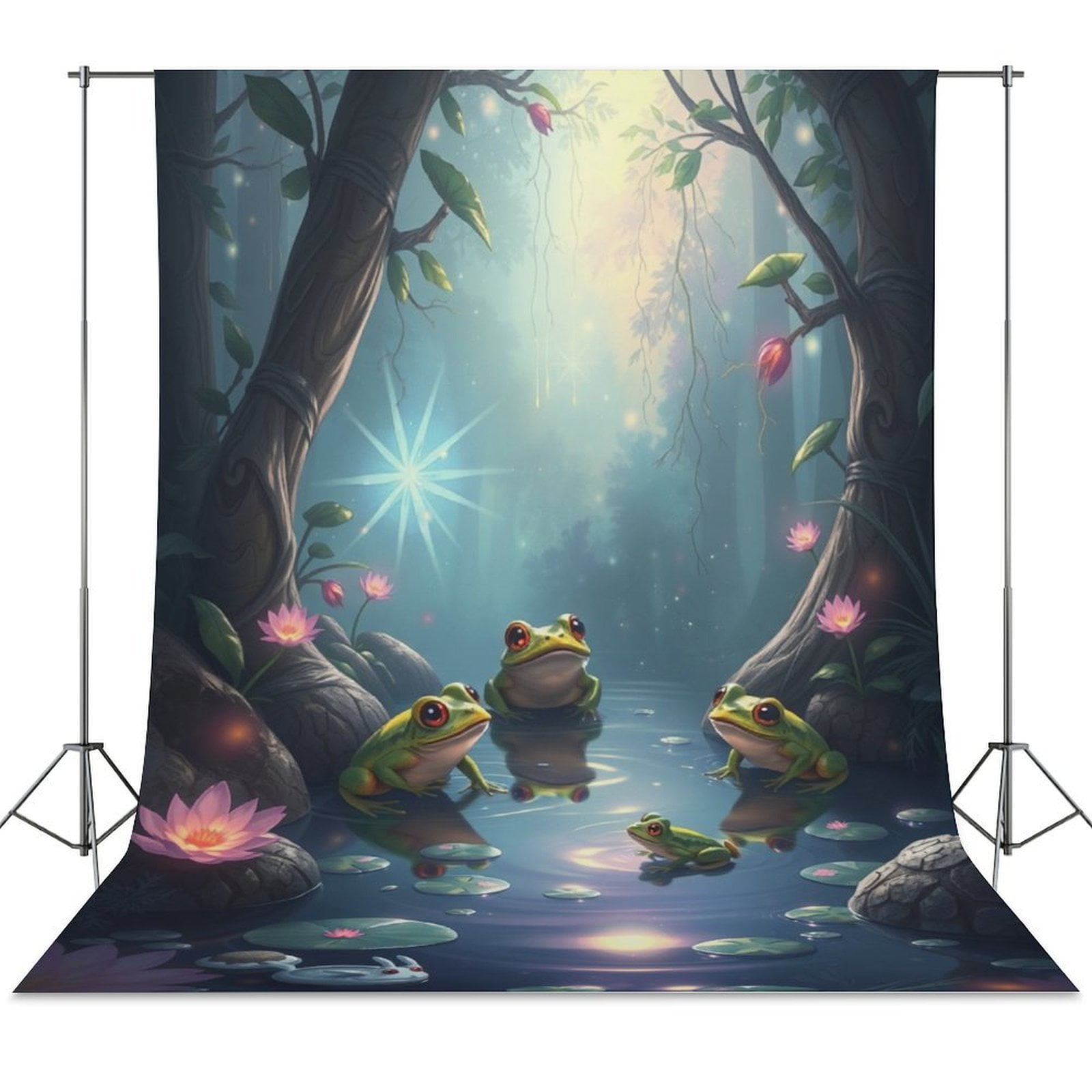 Backdrop Background for Frog in The Pond Photography Photo Booth ...