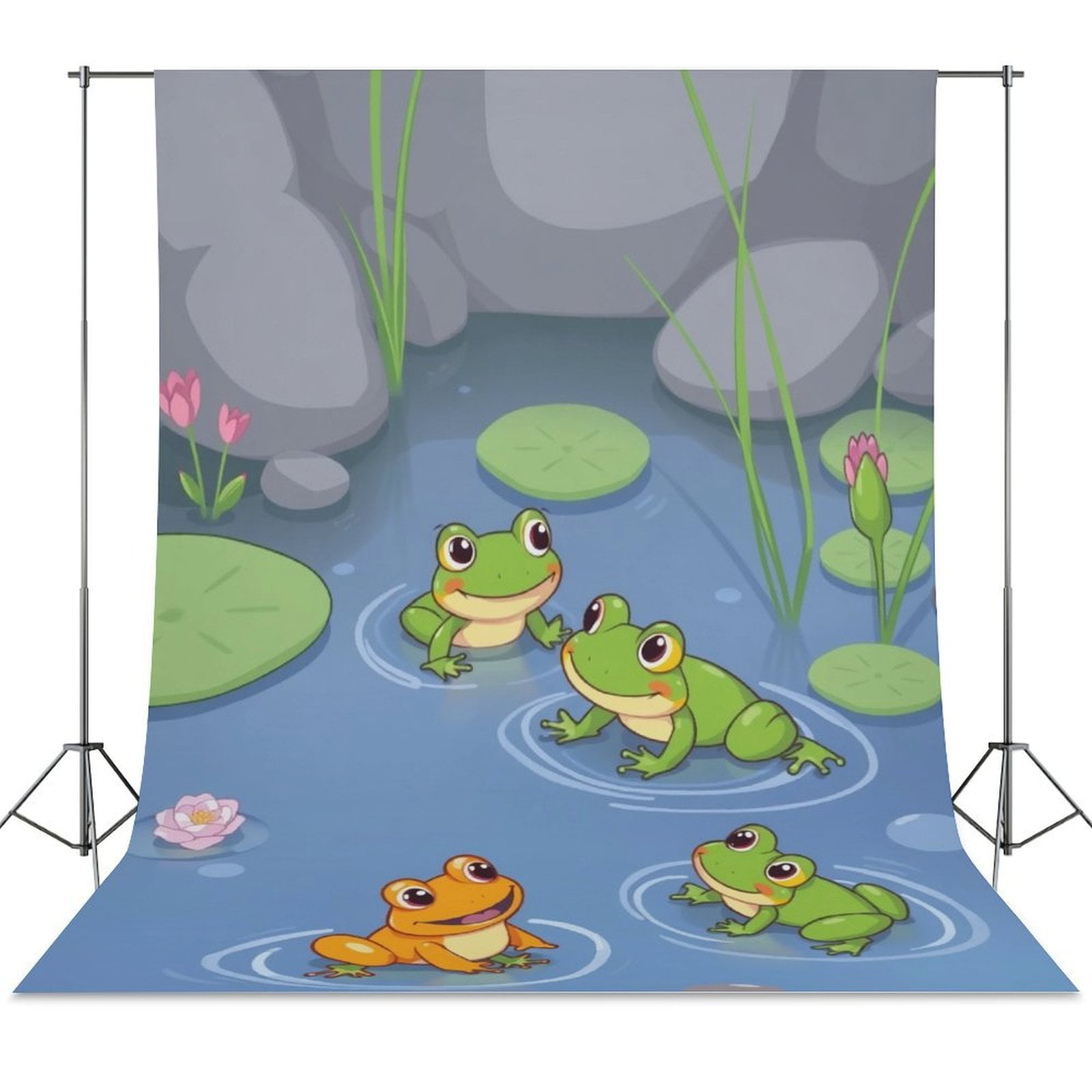 Backdrop Background for Frog in The Pond Photography Photo Booth ...