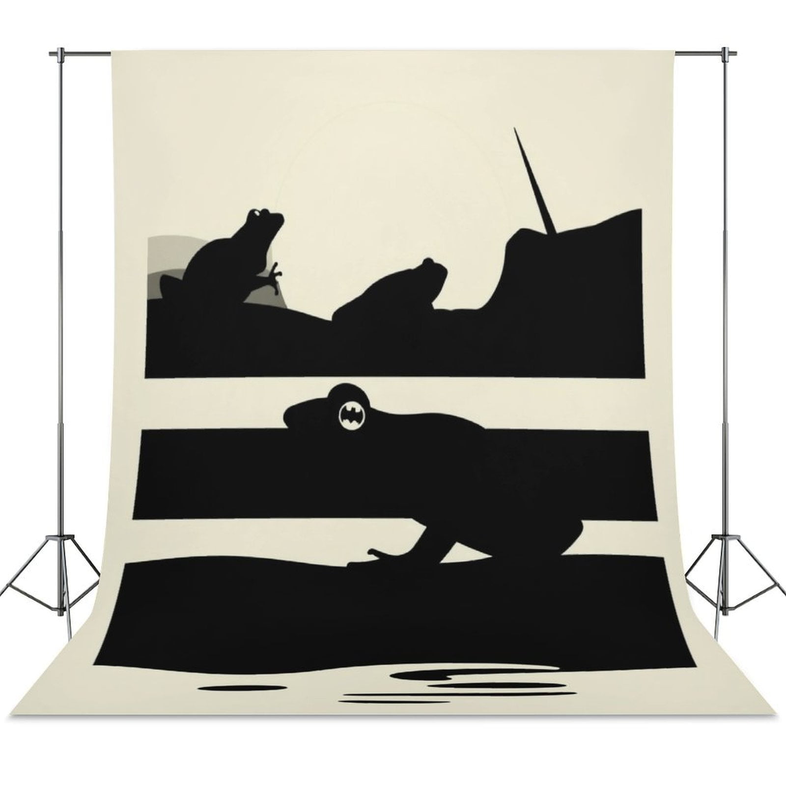 Backdrop Background for Frogs Water Silhouettes Photography Photo Booth ...