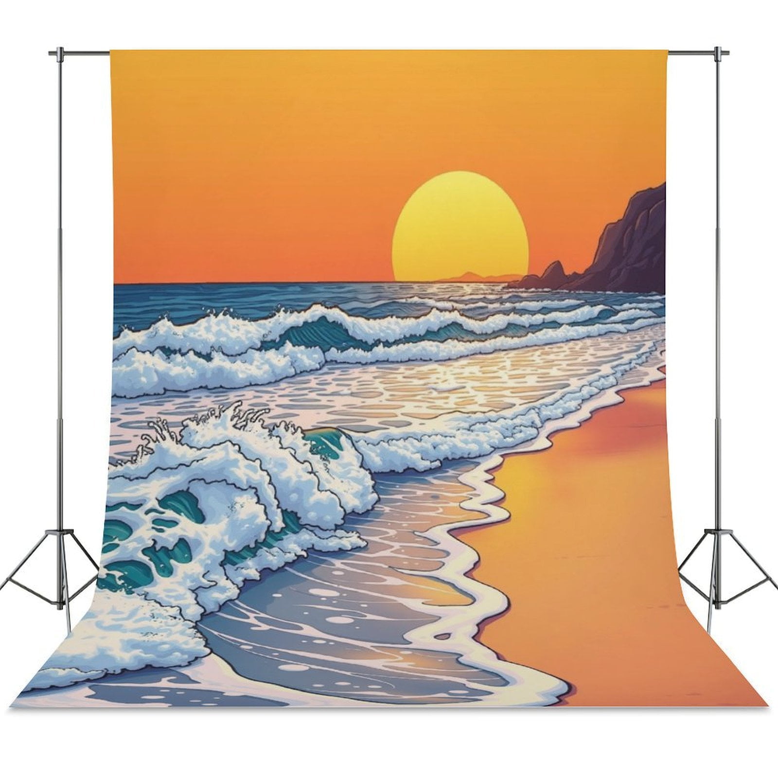 Backdrop Background for Ocean Waves Gradual Waves Photography Photo ...