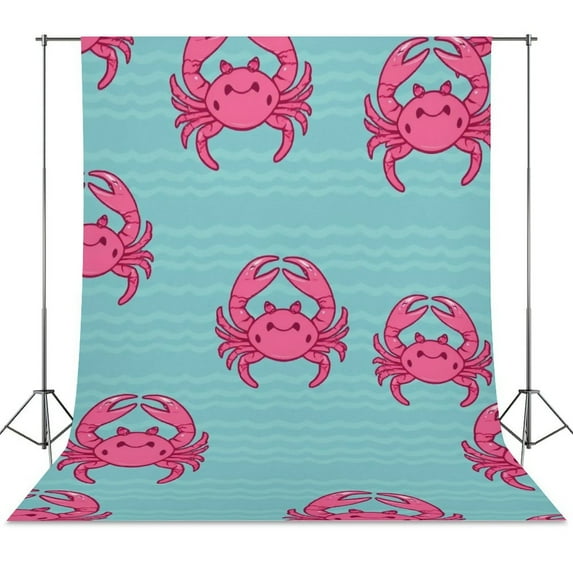 Backdrop Background for Pink Crab Pattern Photography Photo Booth ...