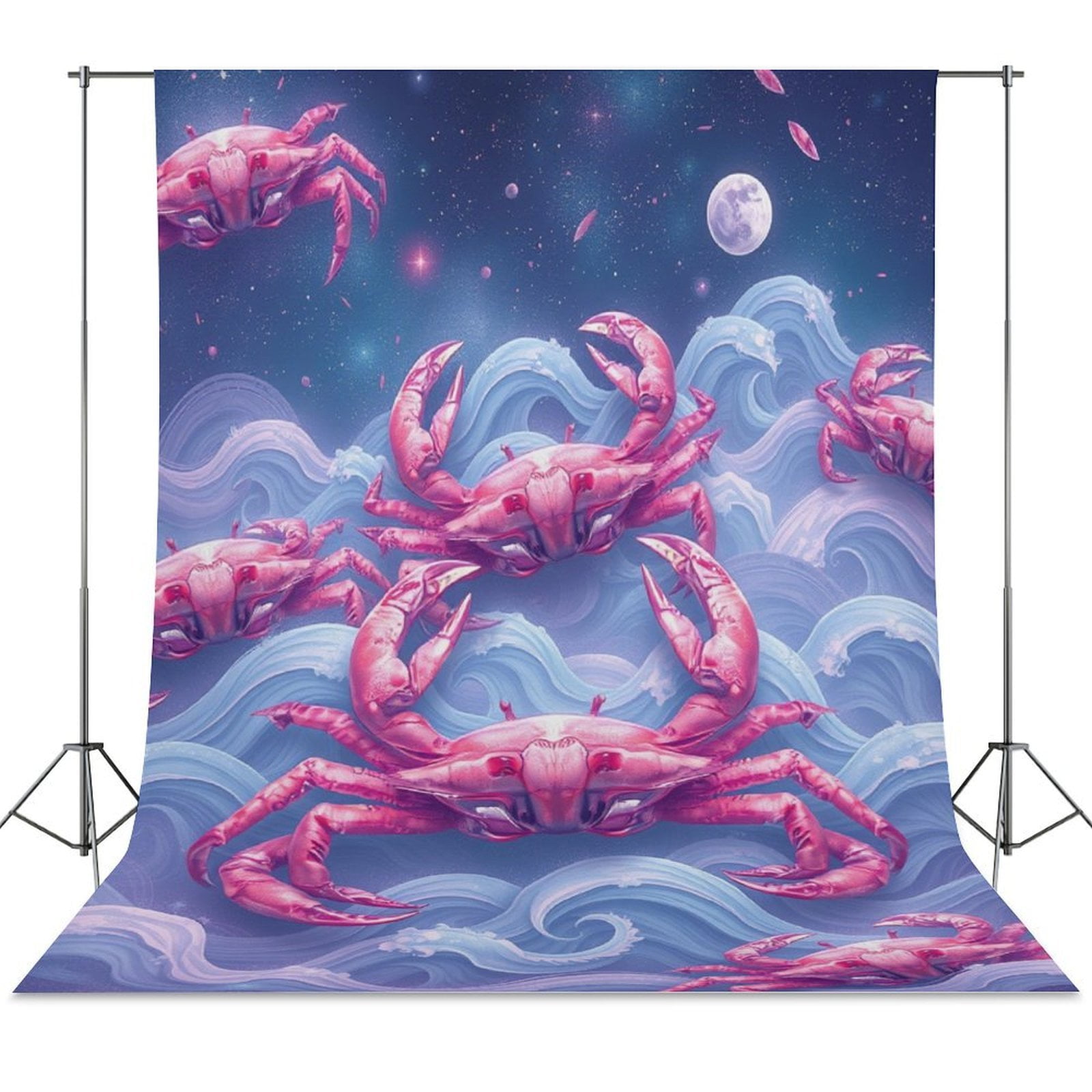 Backdrop Background for Pink Crabs Cosmic Waves Photography Photo Booth ...