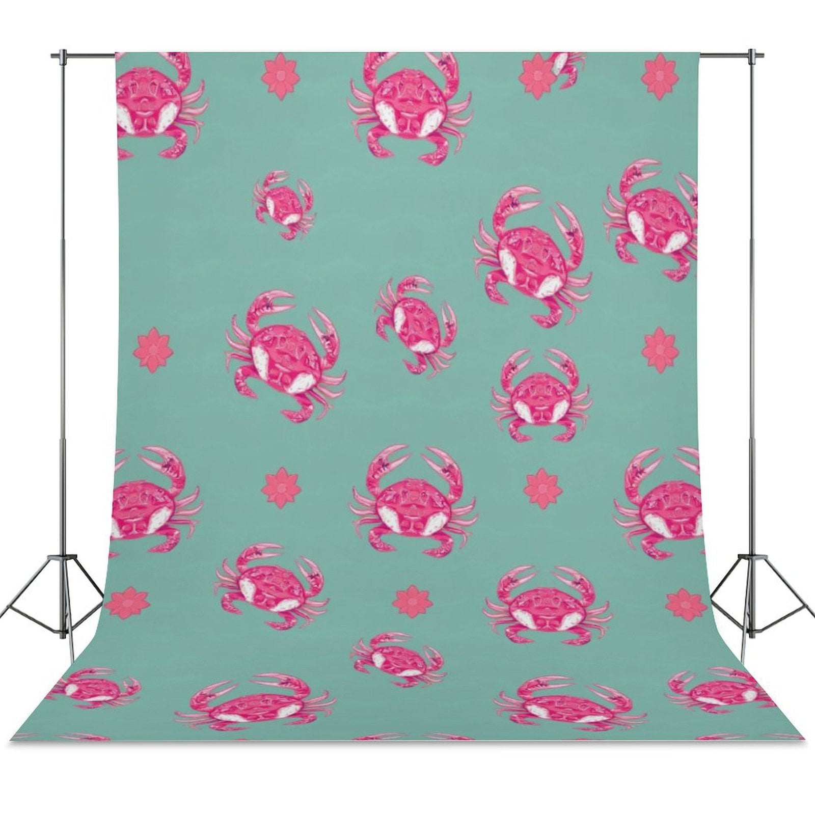 Backdrop Background for Pink Crabs Teal Background Photography Photo ...