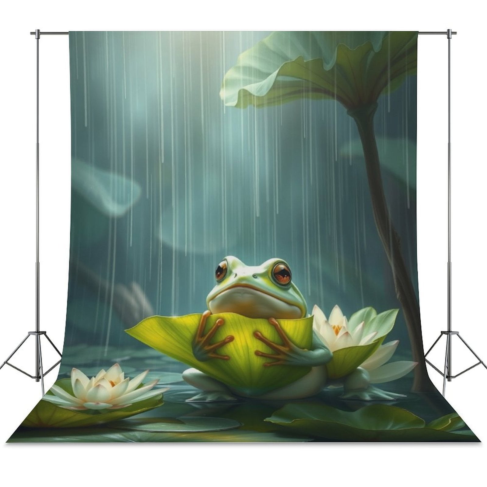 Backdrop Background for Rainy Frog Photography Photo Booth Backdrop for ...