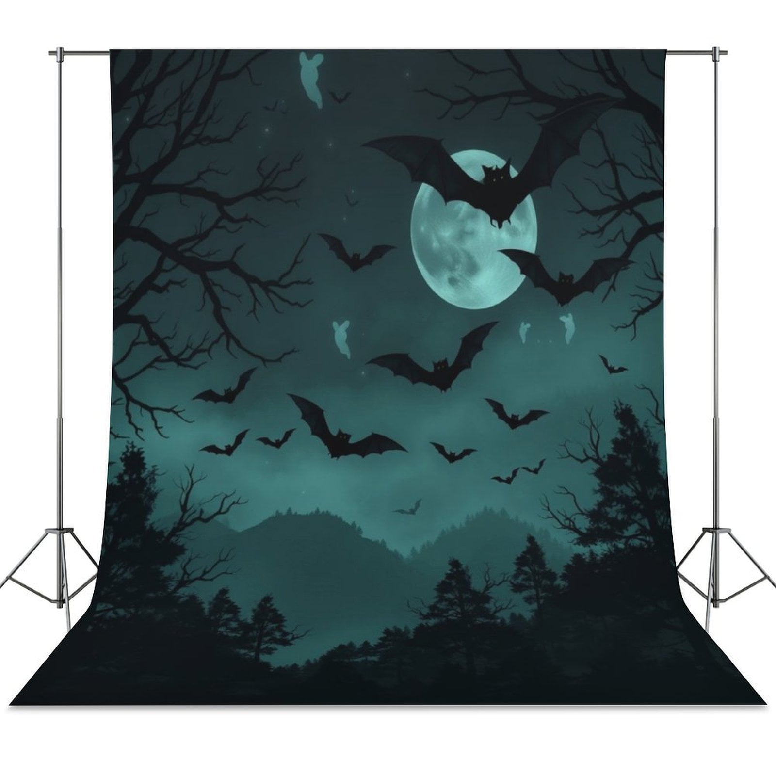 Backdrop Background for Spooky Halloween Night Photography Photo Booth ...