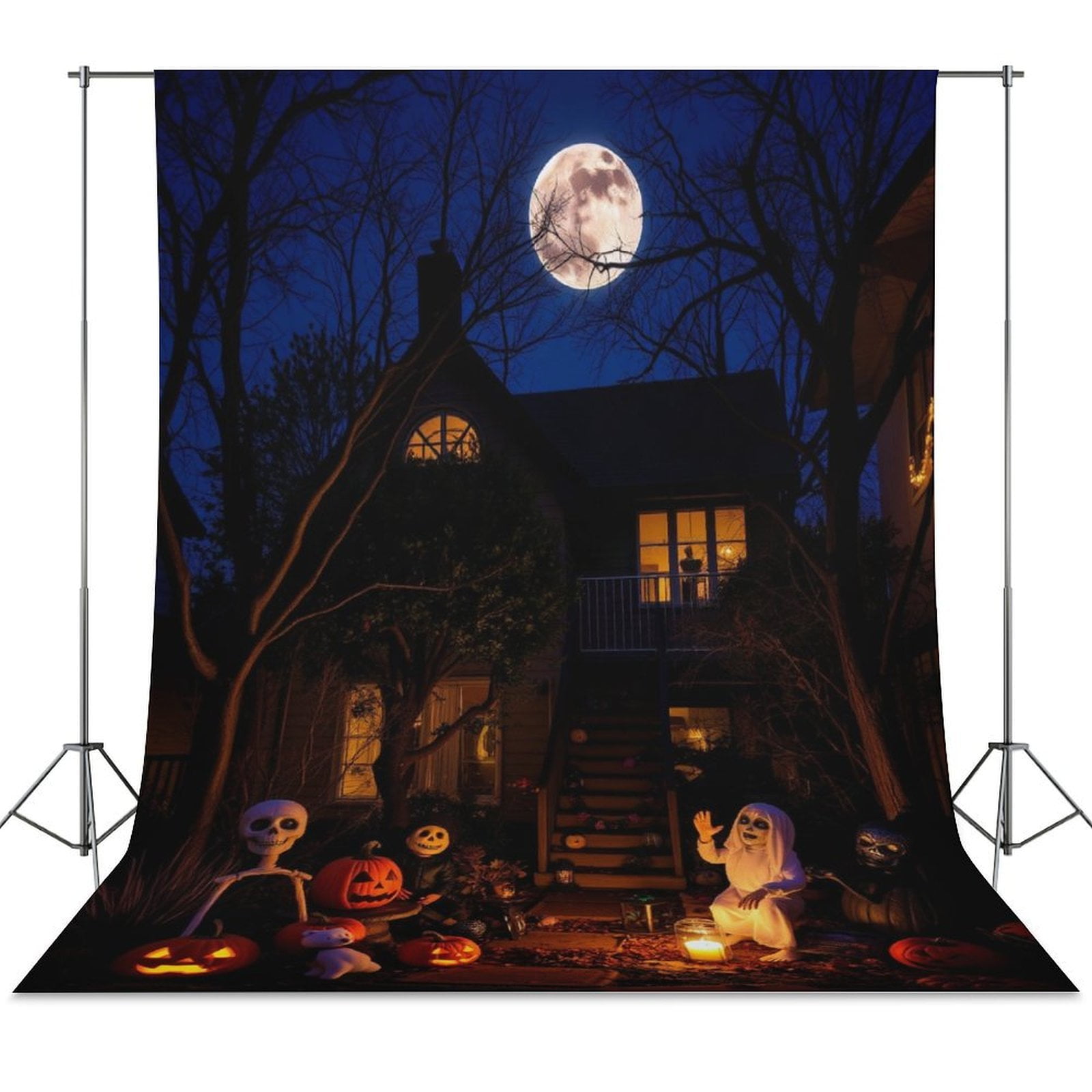 Backdrop Background for Spooky Halloween Night Photography Photo Booth ...
