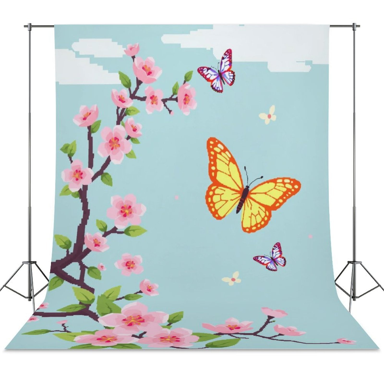 Backdrop Background for Spring Blossoms Butterflies Photography Photo ...