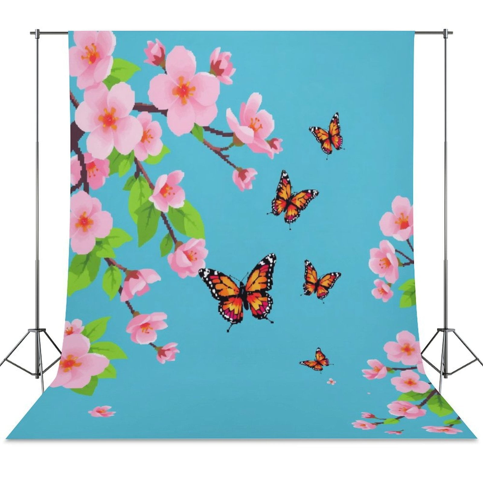 Backdrop Background for Spring Butterflies Blossoms Photography Photo ...