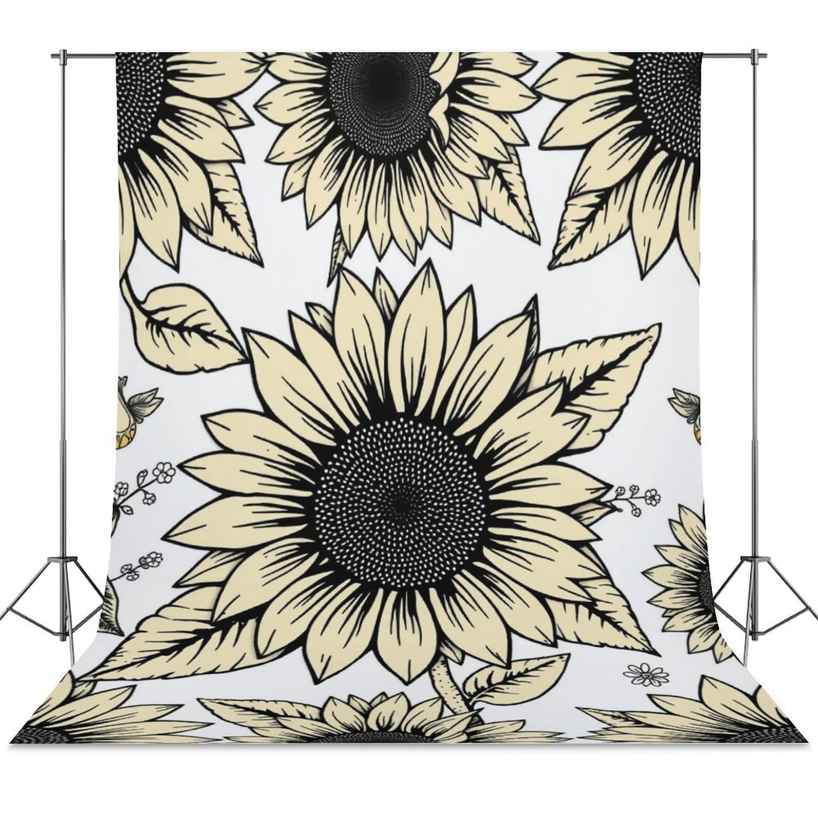 Backdrop Background for Sunflowers Floral Pattern Photography Photo ...