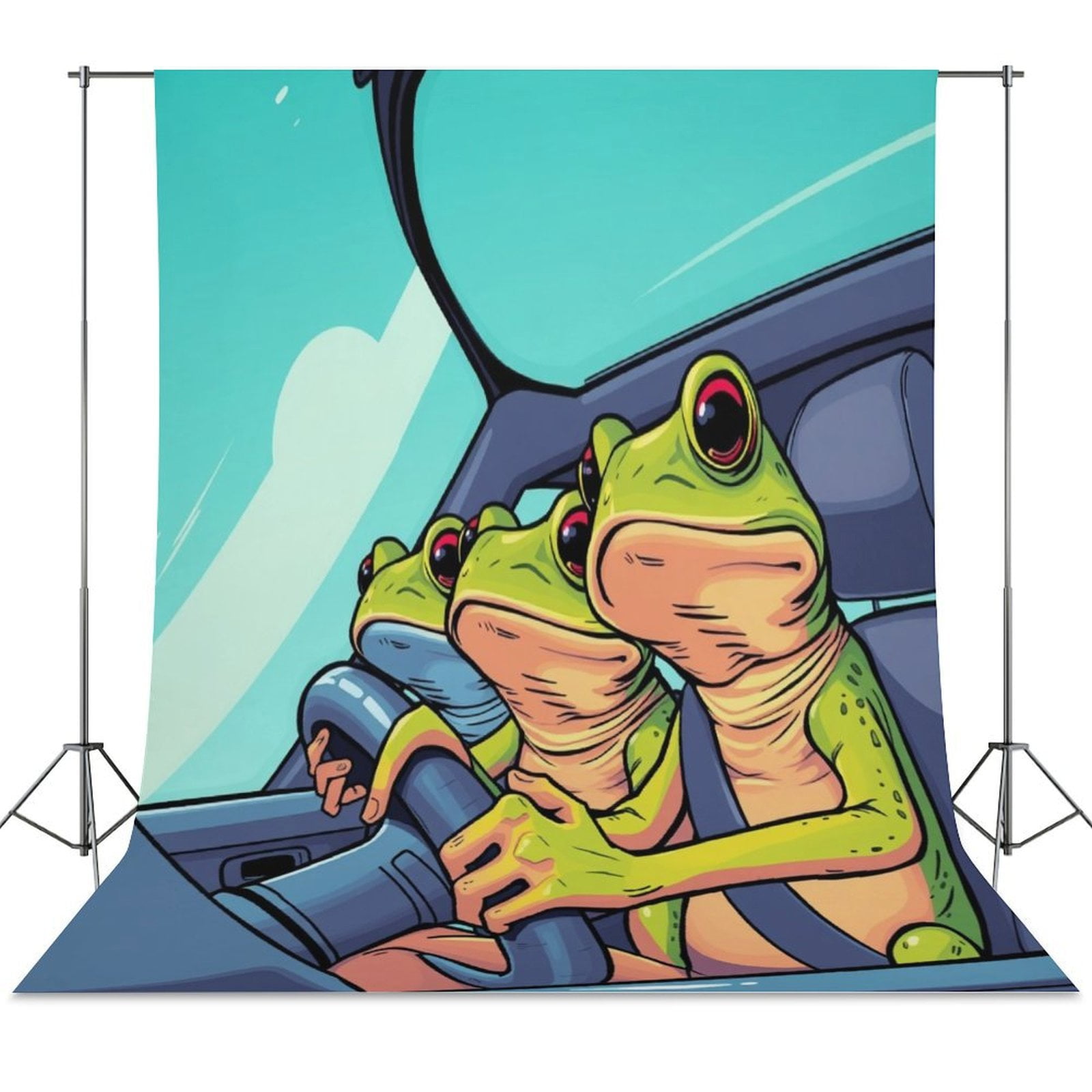 Backdrop Background for The Frog Driving A Car Photography Photo Booth ...