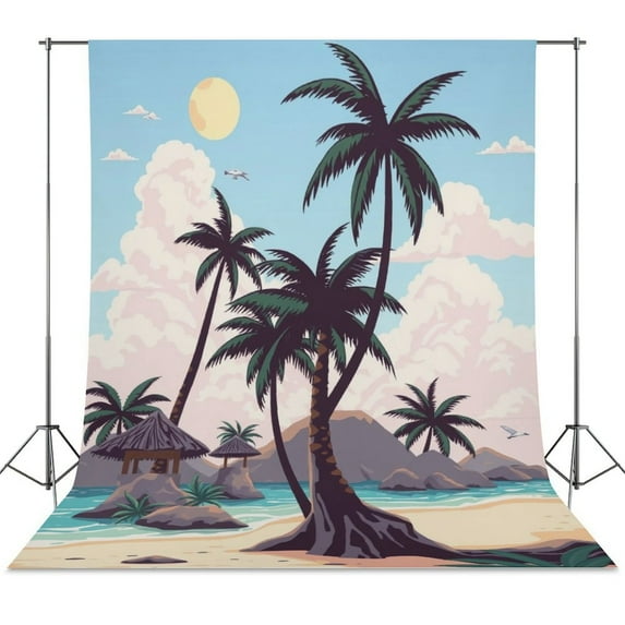 Backdrop Background for Tropical Beach Paradise Photography Photo Booth ...
