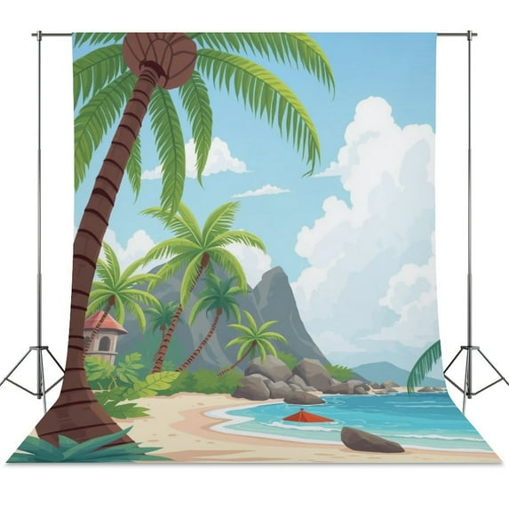 Backdrop Background for Tropical Beach Paradise Photography Photo Booth ...