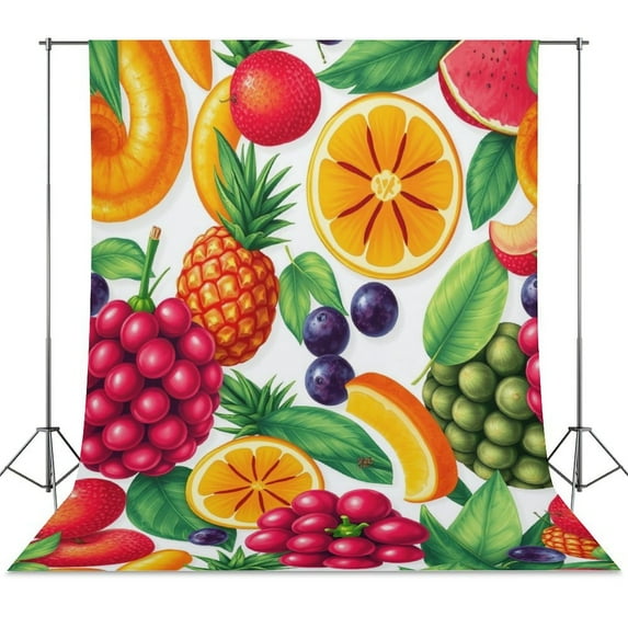 Backdrop Background for Tropical Fruit Pattern Photography Photo Booth ...