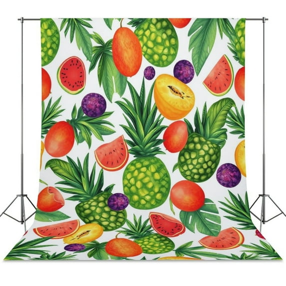 Backdrop Background for Tropical Fruit Pattern Photography Photo Booth ...