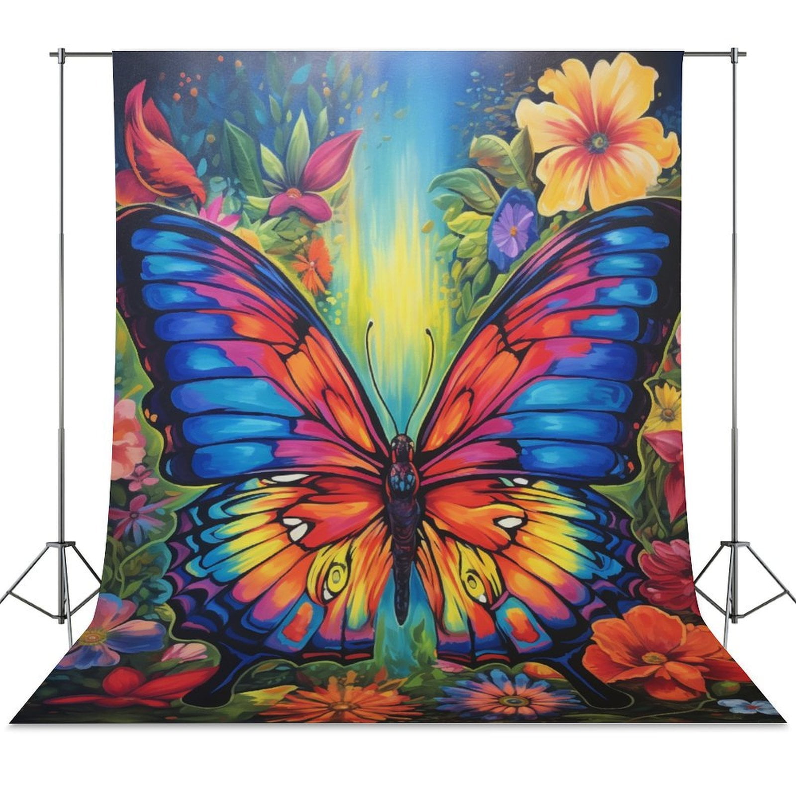 Backdrop Background for Watercolor Butterfly Photography Photo Booth ...