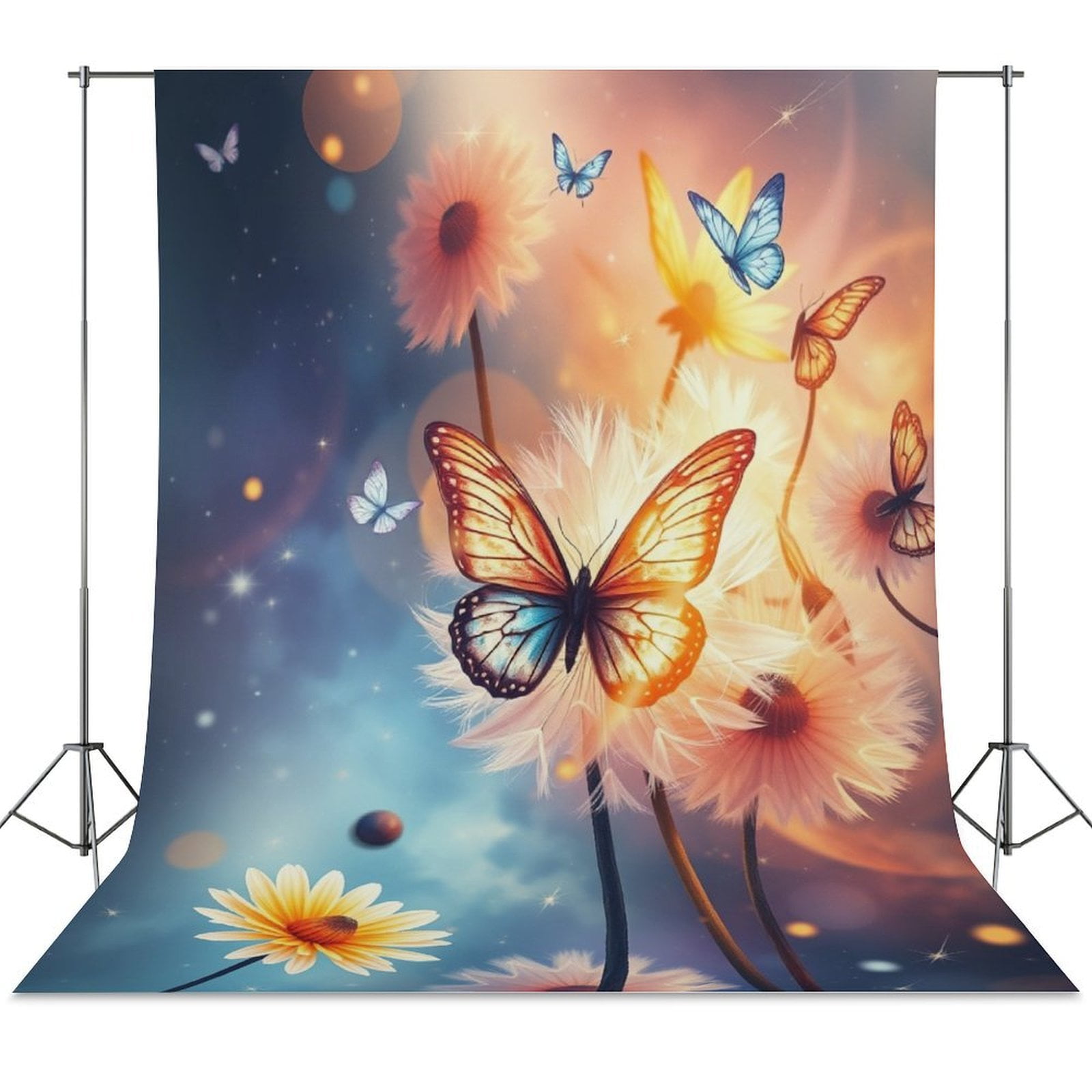 Backdrop Background for Watercolor Dandelion Photography Photo Booth ...
