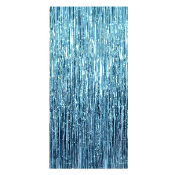 Backdrop Decoration Metallic Foil Tinsel Fringes Curtain Door Streamers ...