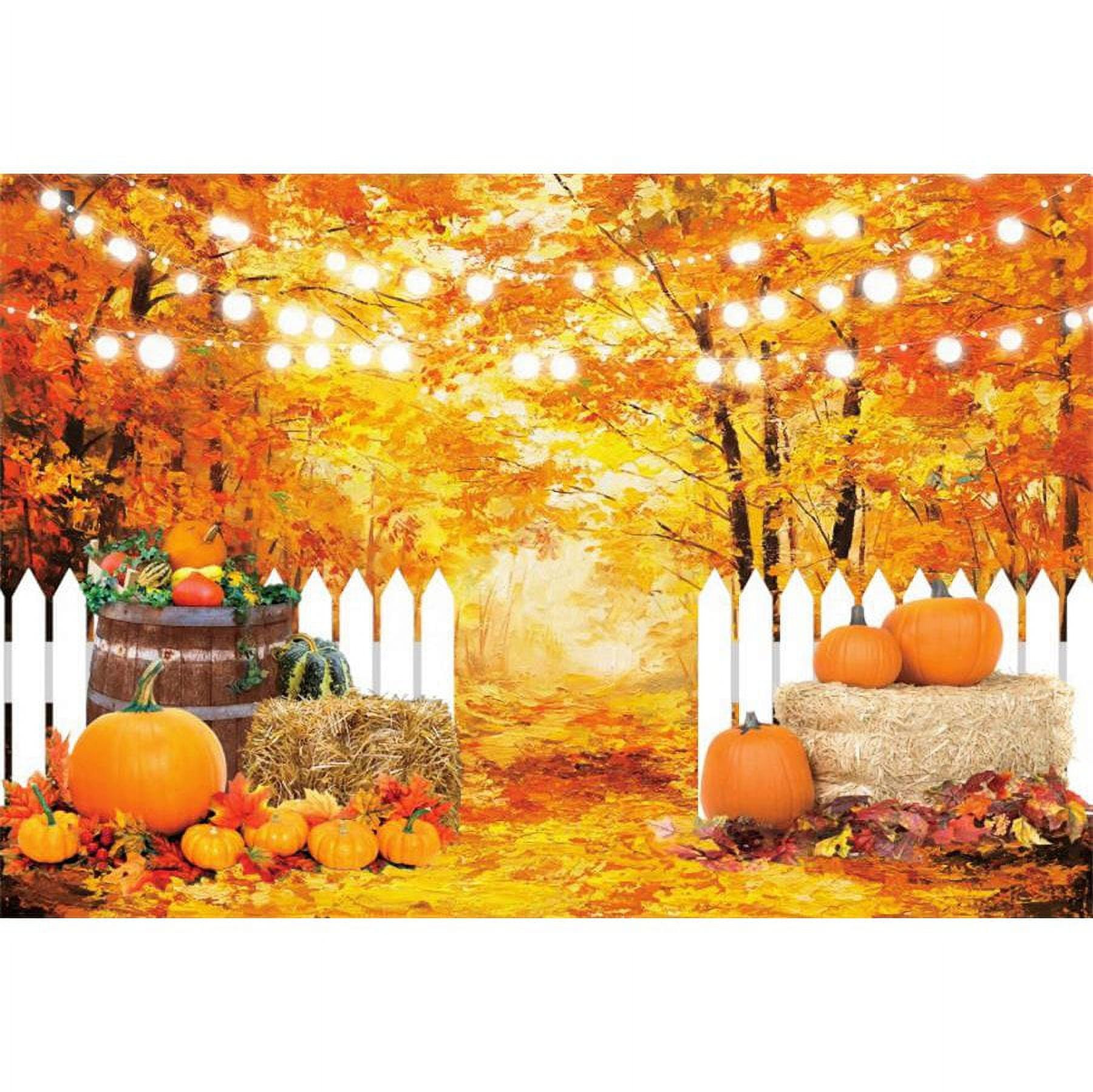 Backdrop Photo Event Harvest Farm Background Party Friendsgiving Leaves ...