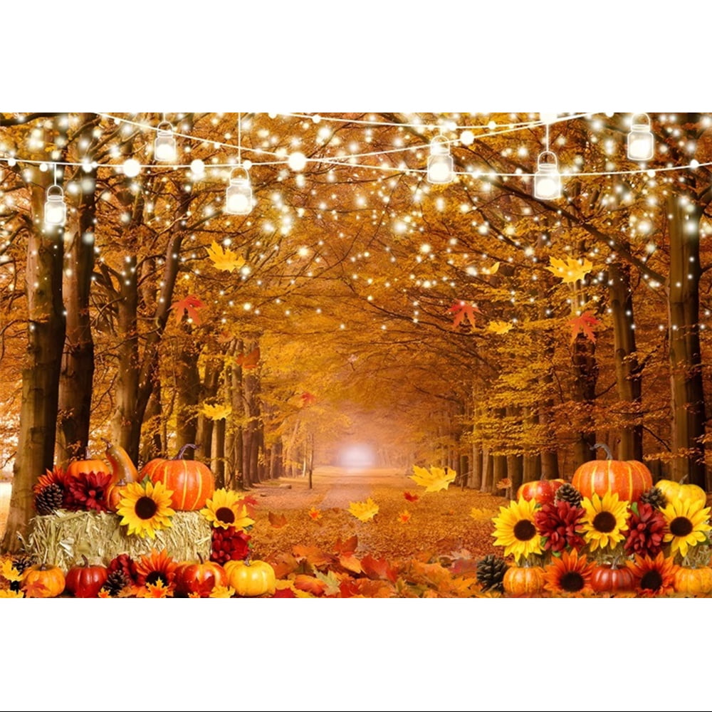 Backdrop Photo Event Harvest Farm Background Party Friendsgiving Leaves ...