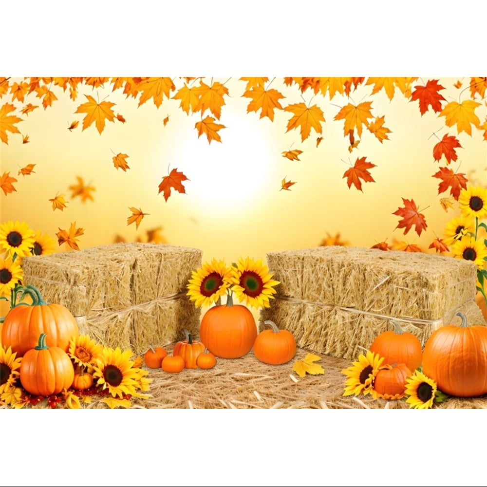Backdrop Photo Event Harvest Farm Background Party Friendsgiving Leaves ...