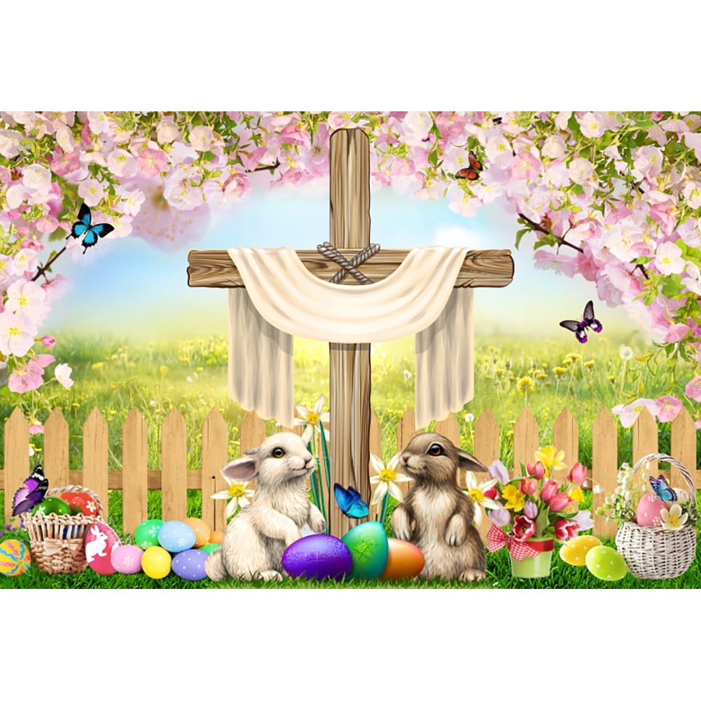 Backdrop Photography Crucifixion Easter Bible Holy Nativity Landscape ...