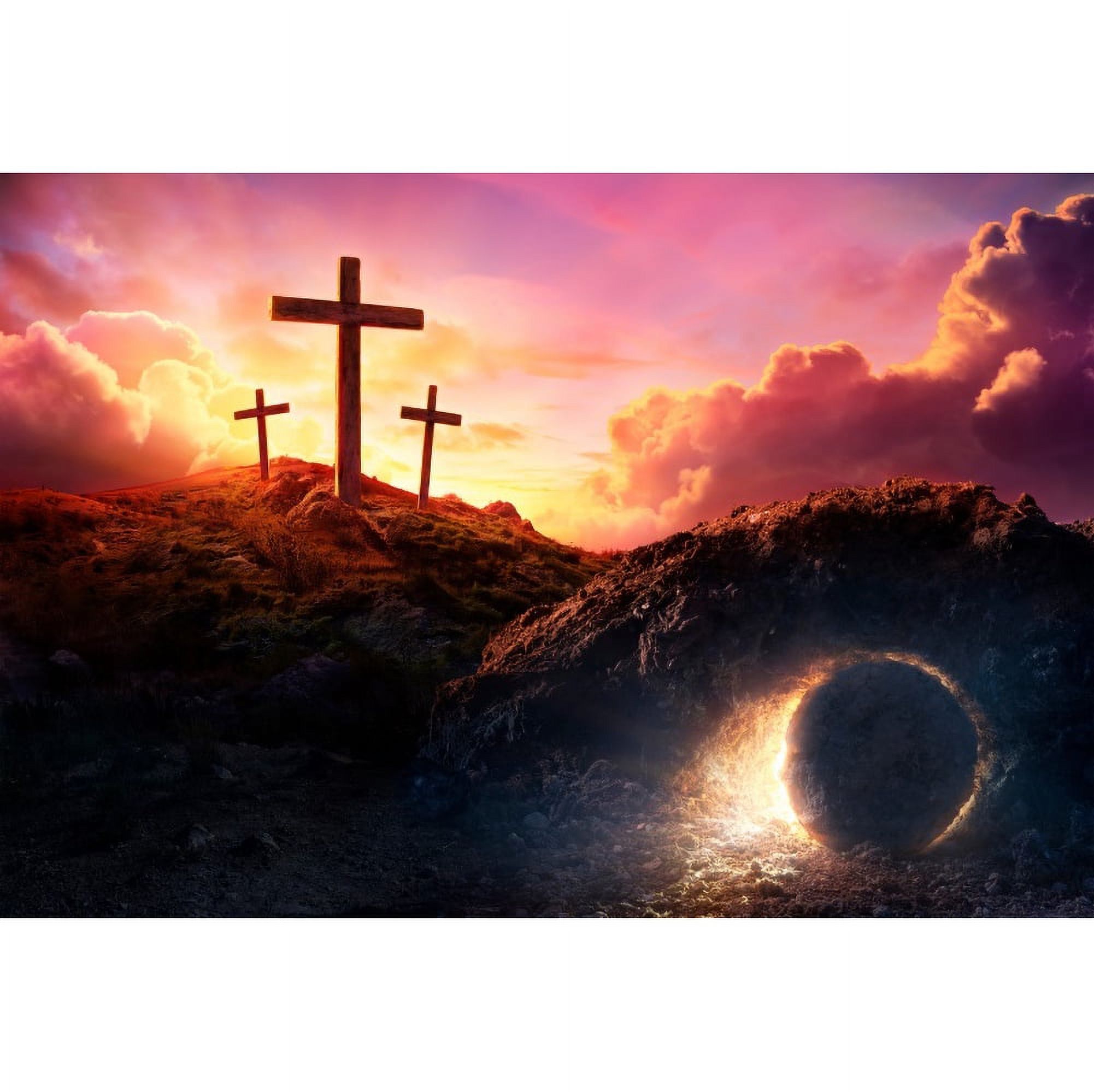 Backdrop Photography Crucifixion Easter Bible Holy Nativity Landscape ...
