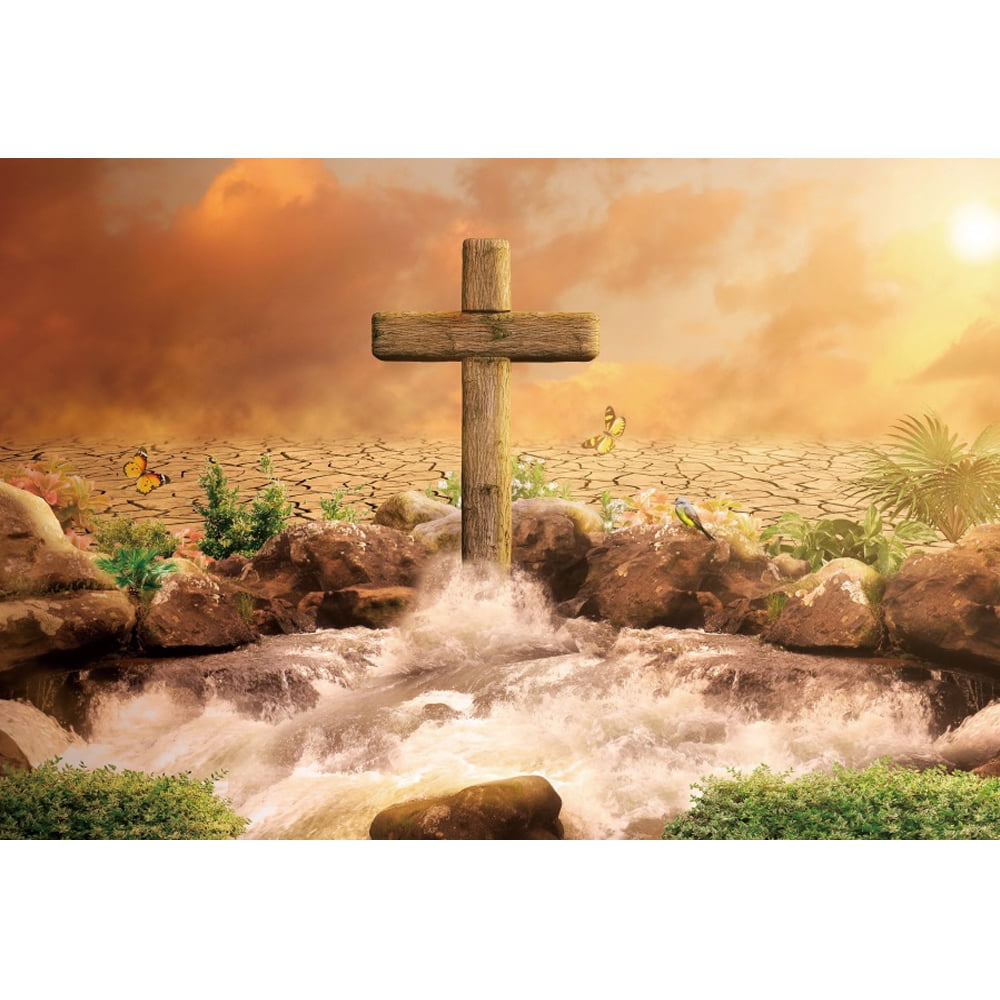 Backdrop Photography Crucifixion Easter Bible Holy Nativity Landscape ...
