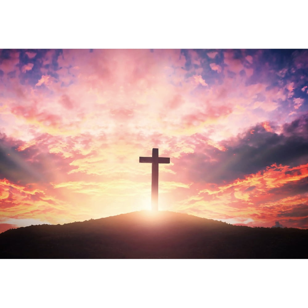 Backdrop Photography Crucifixion Easter Bible Holy Nativity Landscape ...