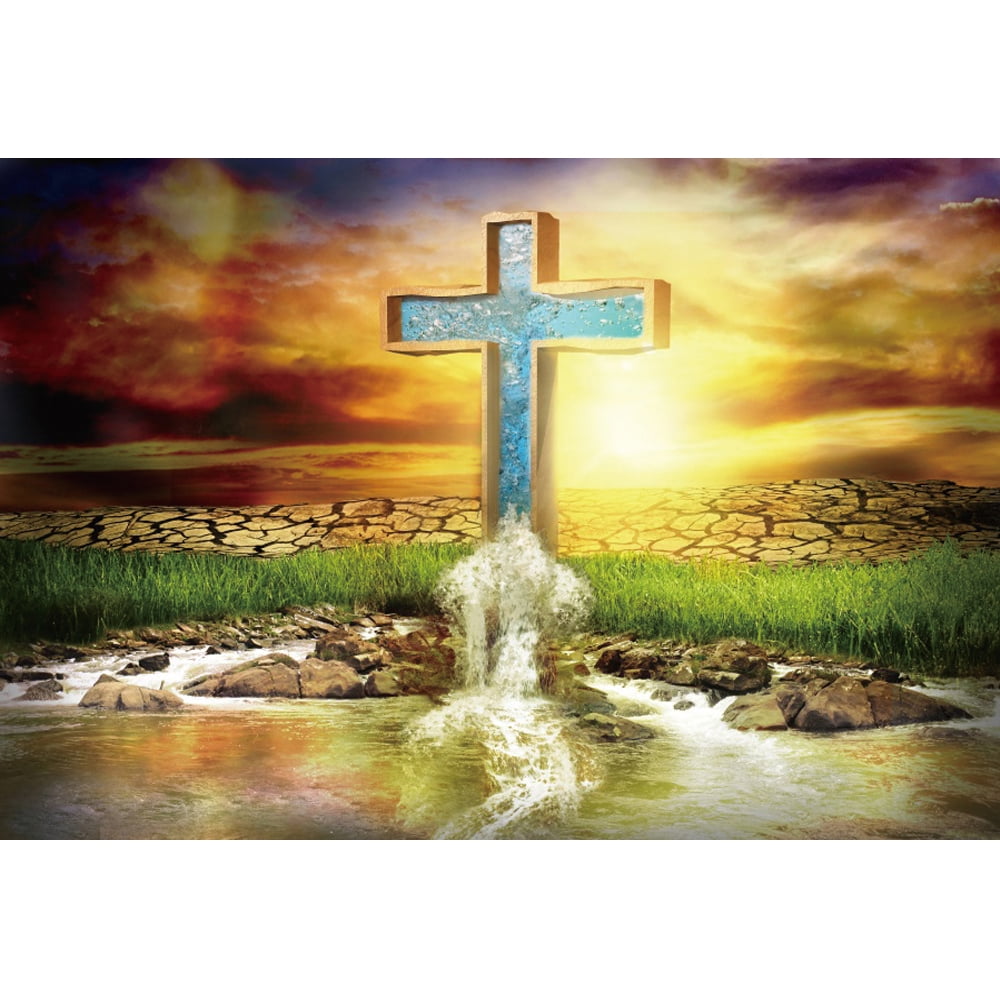 Backdrop Photography Crucifixion Easter Bible Holy Nativity Landscape ...