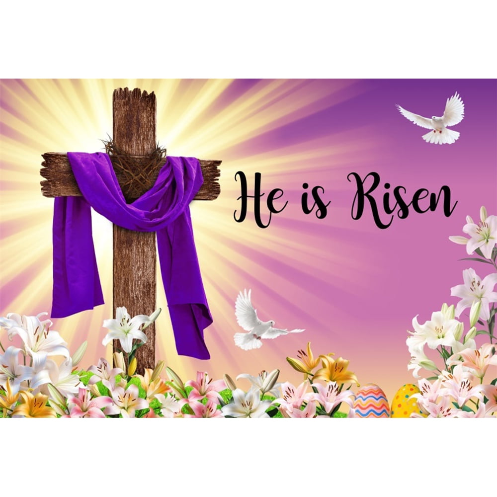 Backdrop Photography Crucifixion Easter Bible Holy Nativity Landscape ...