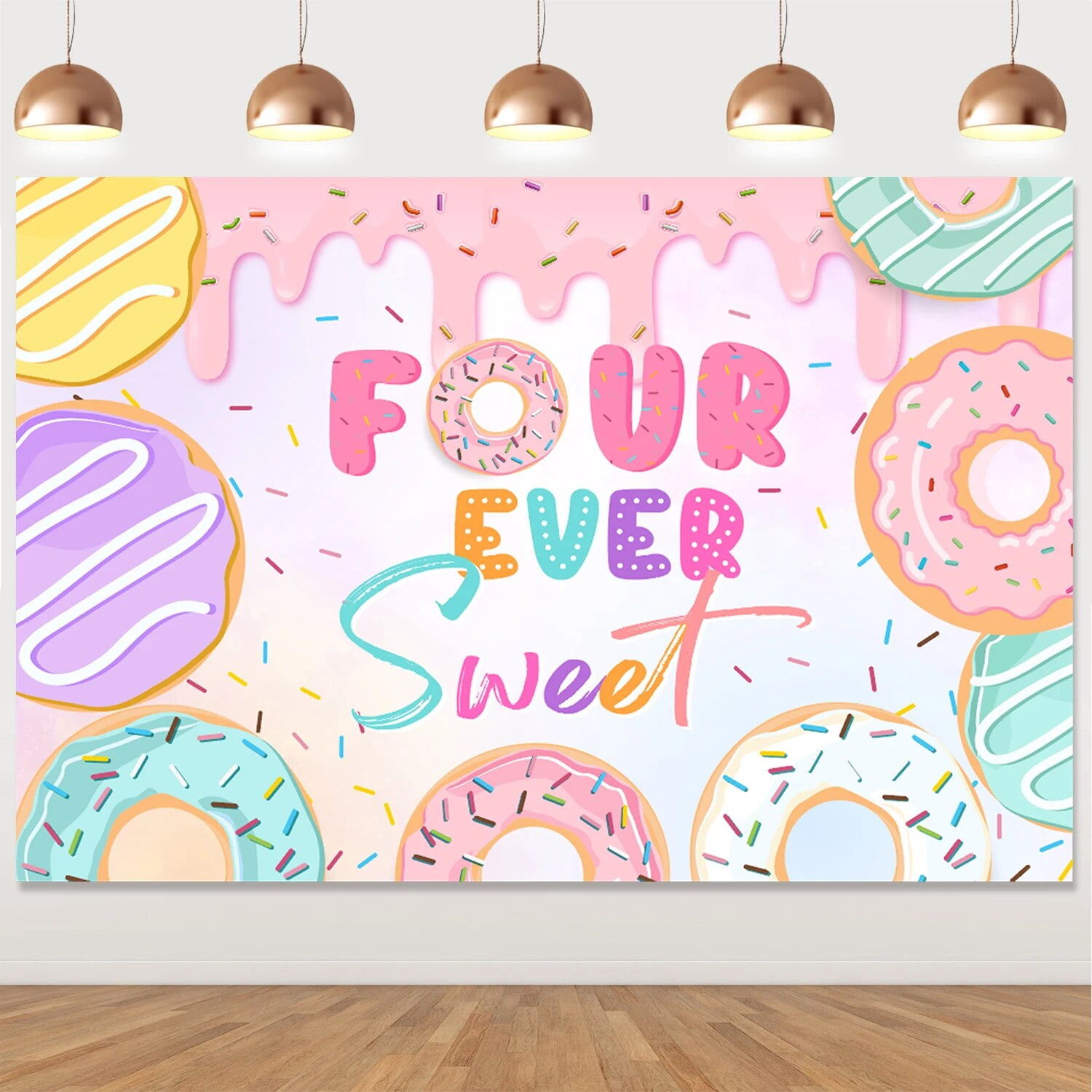 Backdrop Photography for Girl's Birthday Party, Photo Studio Decor, 4 ...