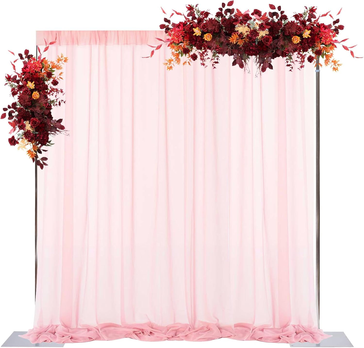 10x10 FT Backdrop Stand Heavy Duty with Base, Gold Wedding Backdrop ...