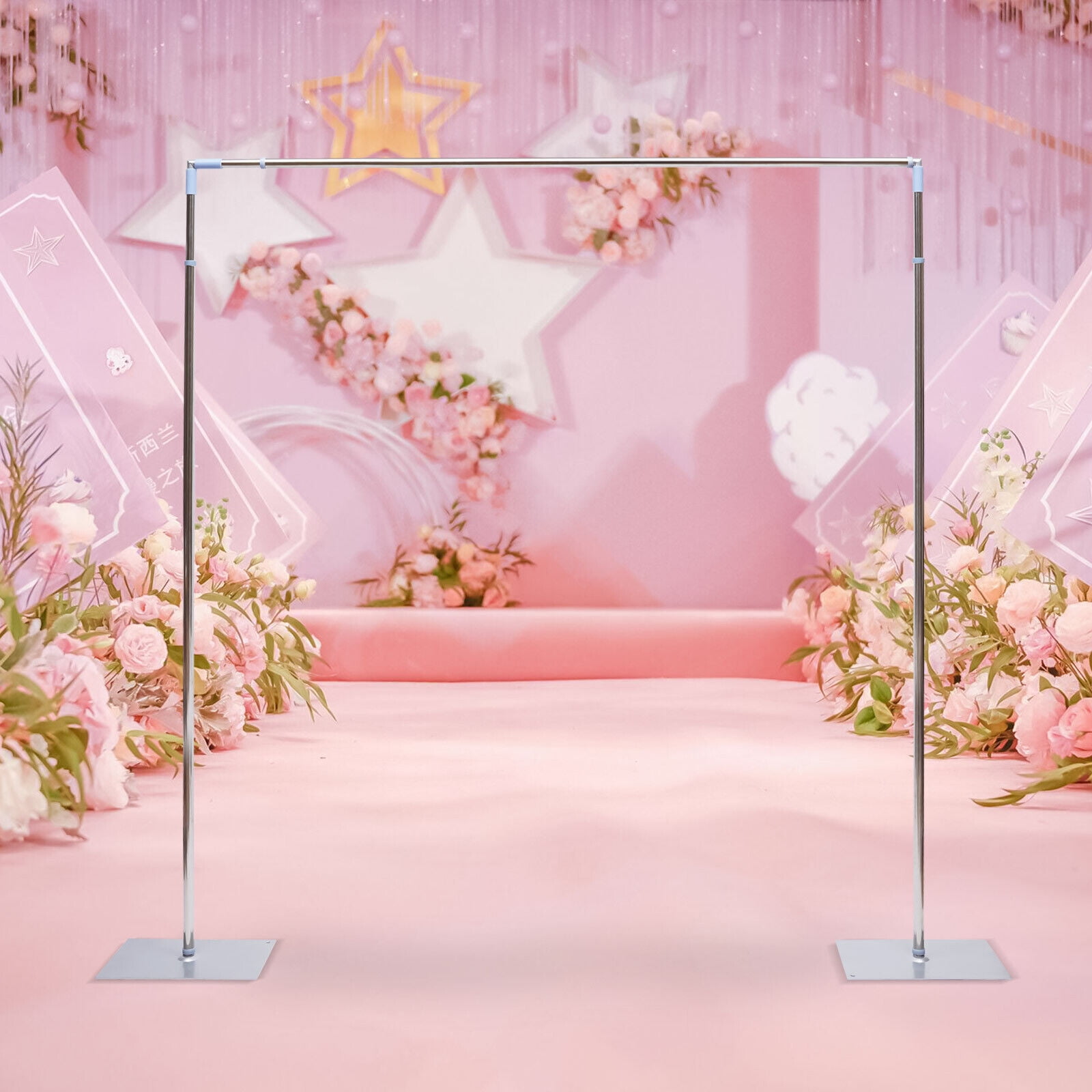 Backdrop Stand Heavy Duty 10x10 FT Wedding Backdrop Stand Pipe Kit ...